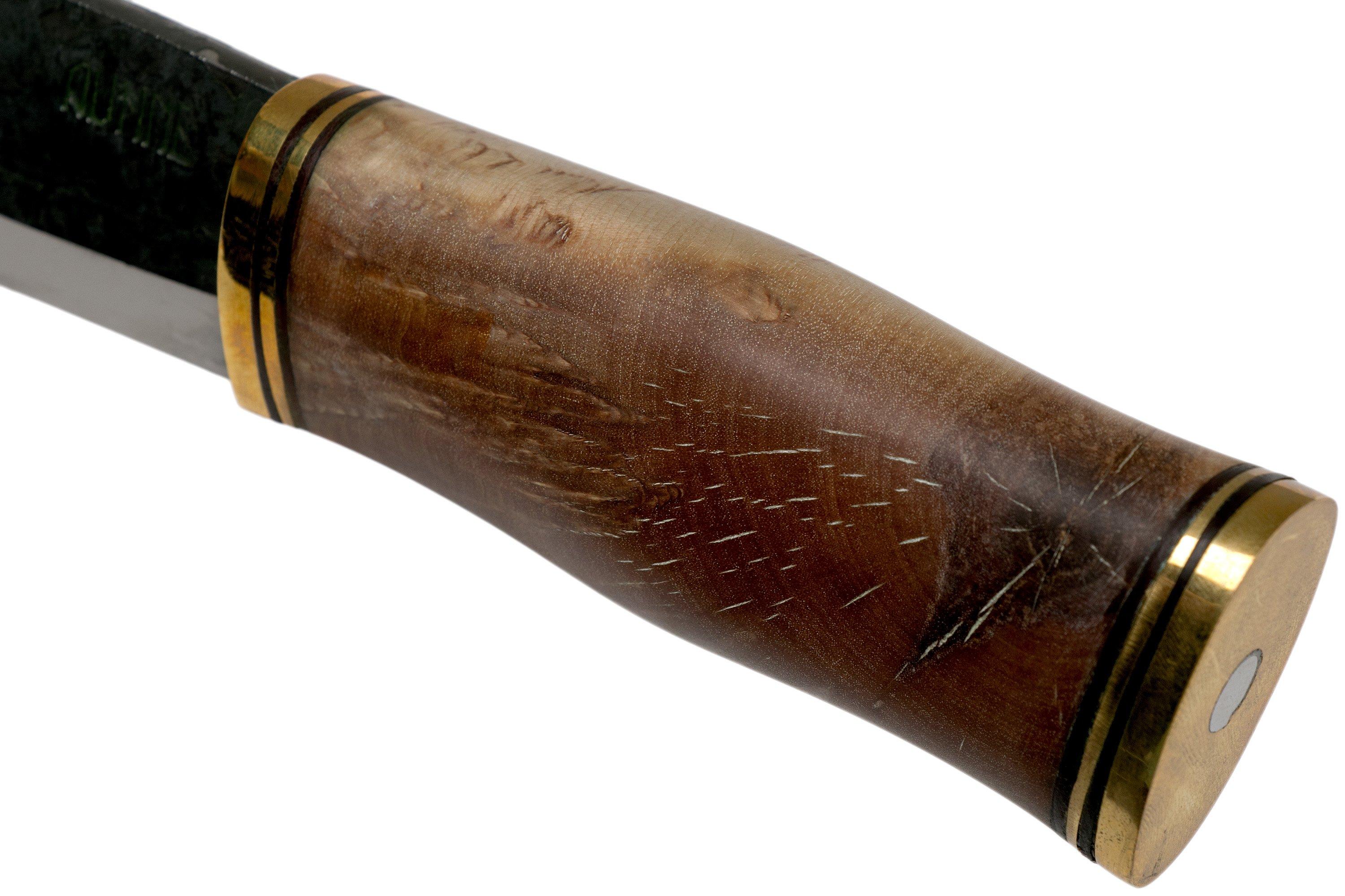 Autine Leuku, Curly Birch, Brut de Forge D2, coltello outdoor | Fare ...