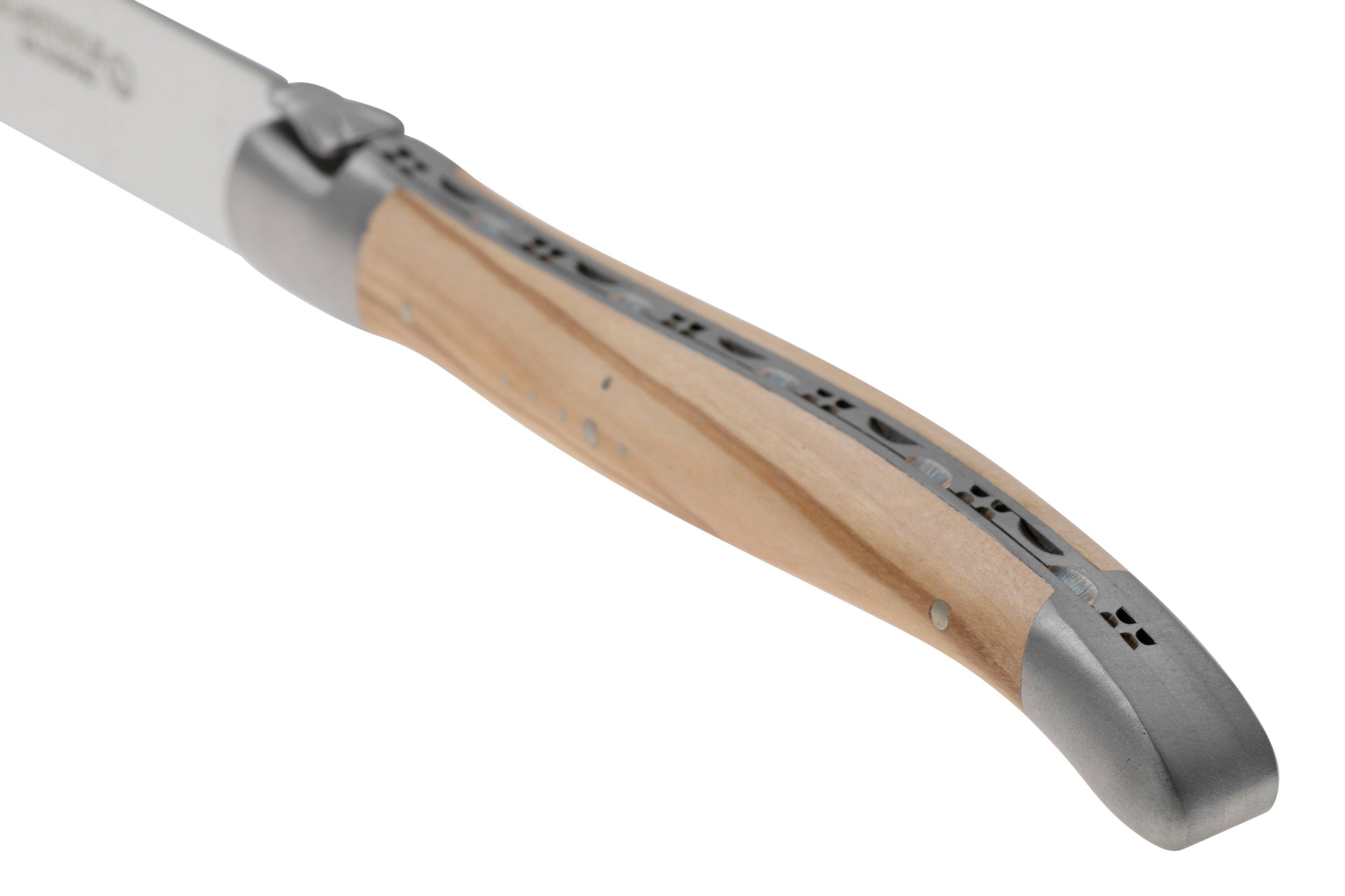 Laguiole en Aubrac 22C99OLIH, set de 2 couteaux à steak, bois d'olivier ...