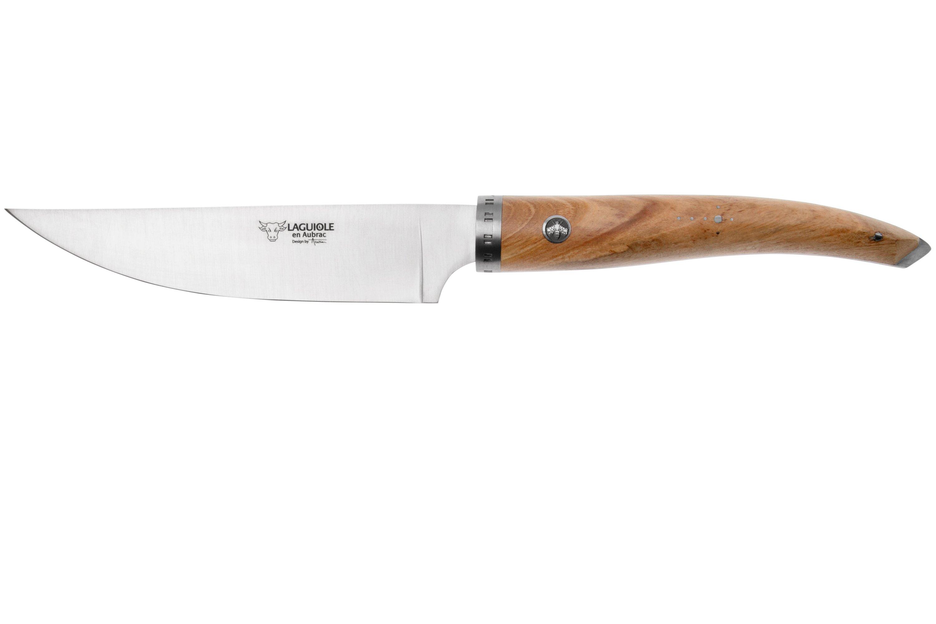 Laguiole en Aubrac Gourmet CGO15NOI bois de noyer, couteau de chef, 15 ...
