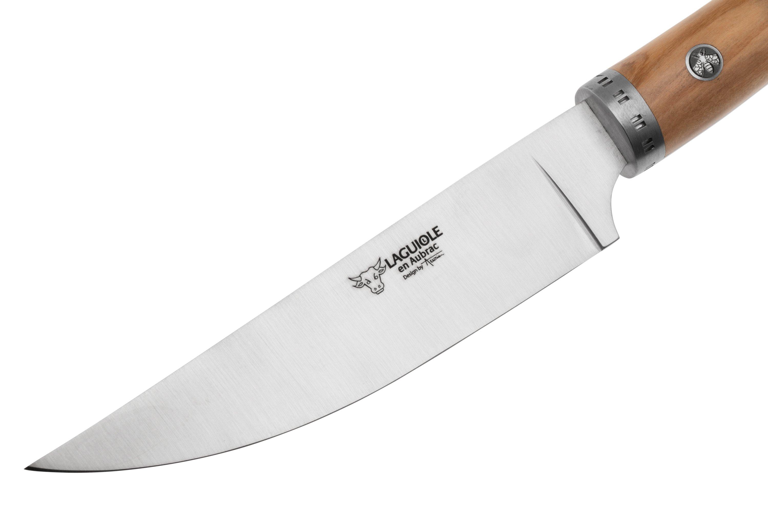 Laguiole en Aubrac Gourmet CGO15OLI olive wood, chef's knife, 15 cm ...