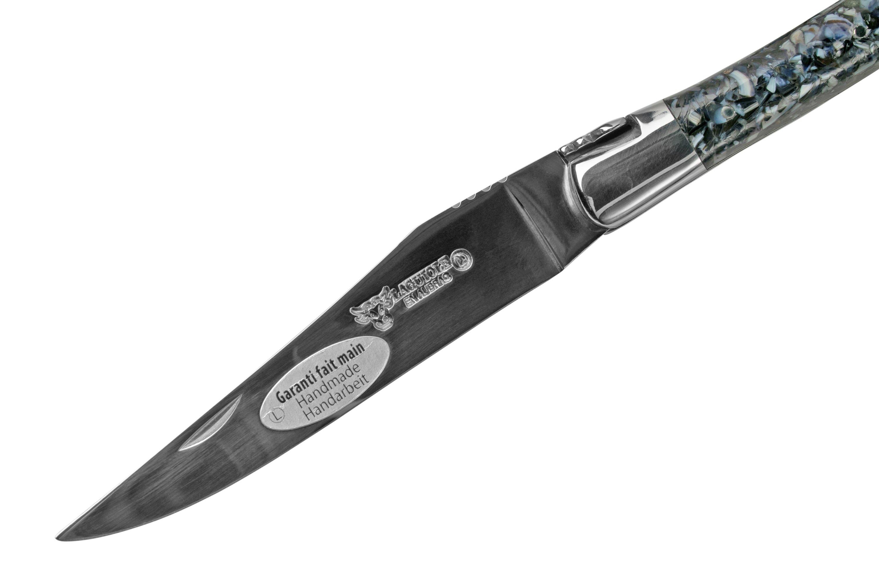Laguiole en Aubrac Mussel L0212CQM clamshell, polished, laguiole pocket ...