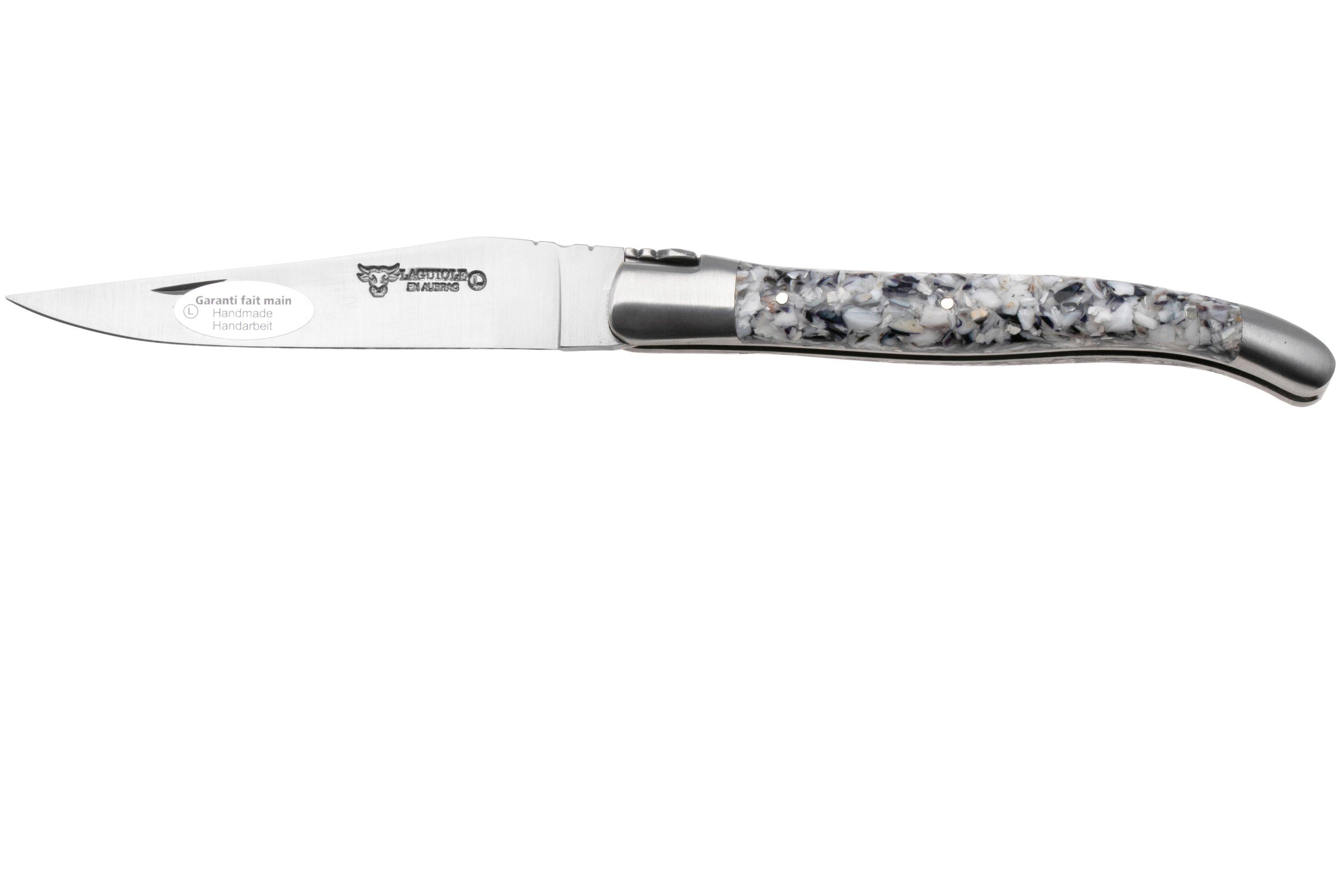 Laguiole en Aubrac Oyster and Mussel Shell, Brushed Stainless Steel ...