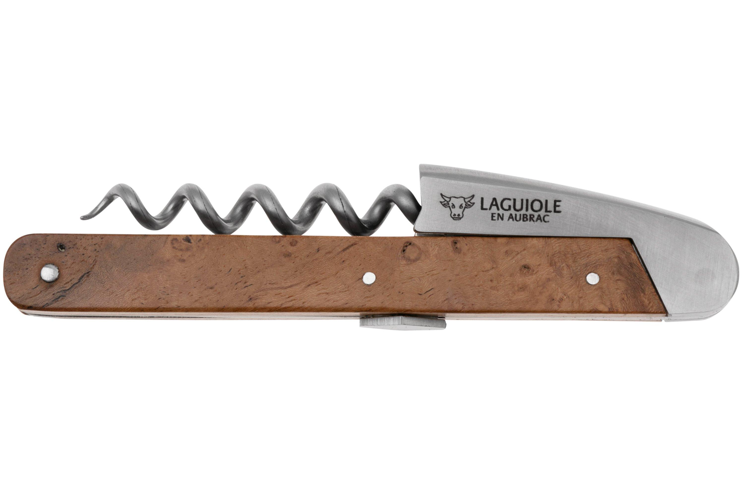 Laguiole en Aubrac Wine Opener SOP99SBT Teak, coltello da sommelier ...