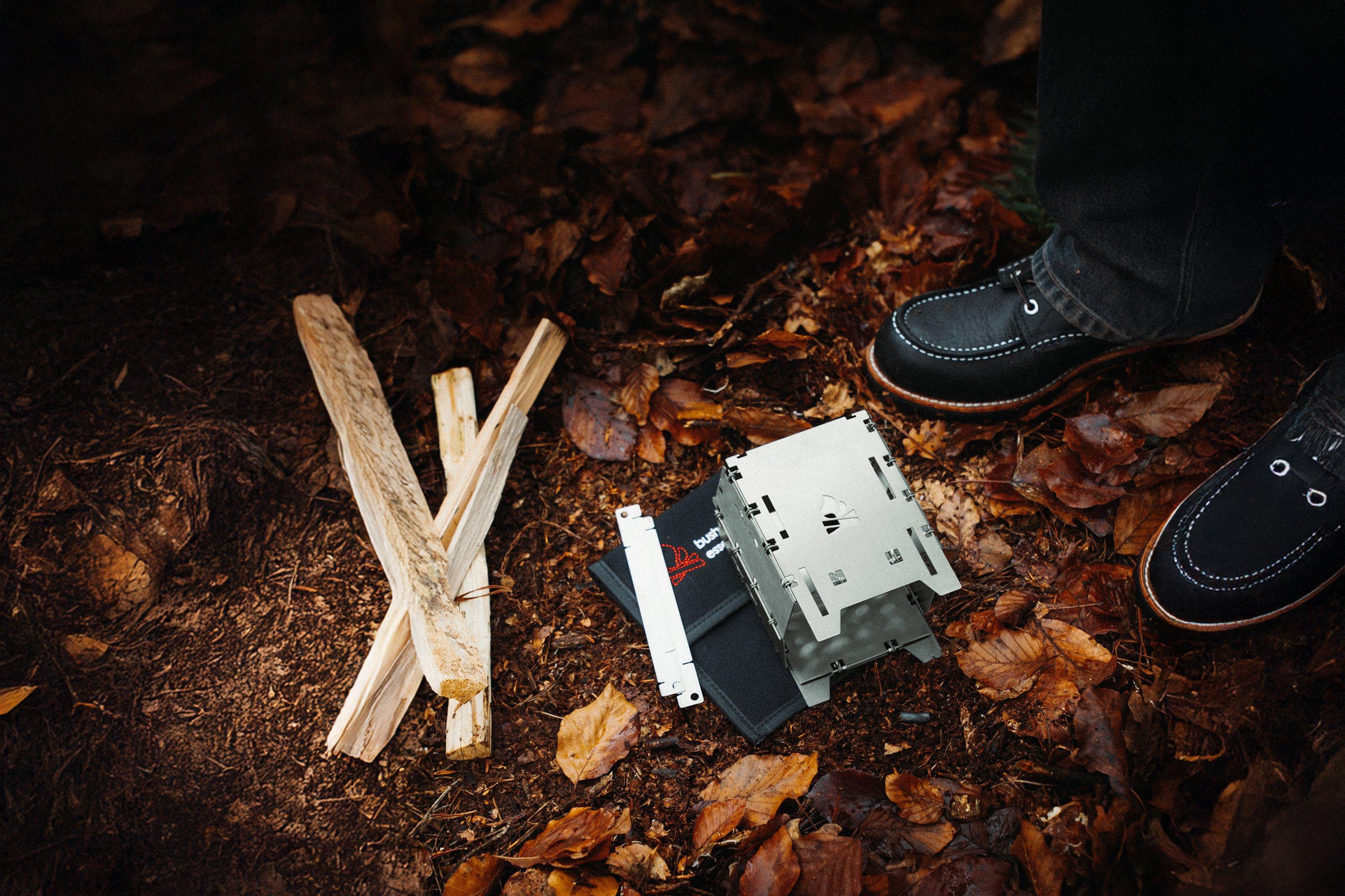 Bushcraft Essentials Bushbox LF, foldable stove | Advantageously ...