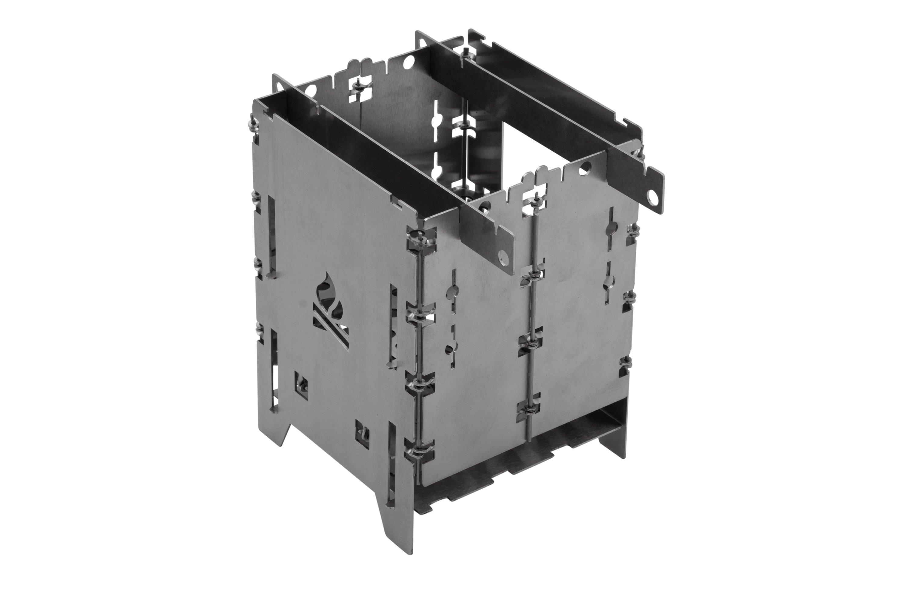 Bushcraft Essentials Bushbox LF Set, foldable stove with storage bag ...