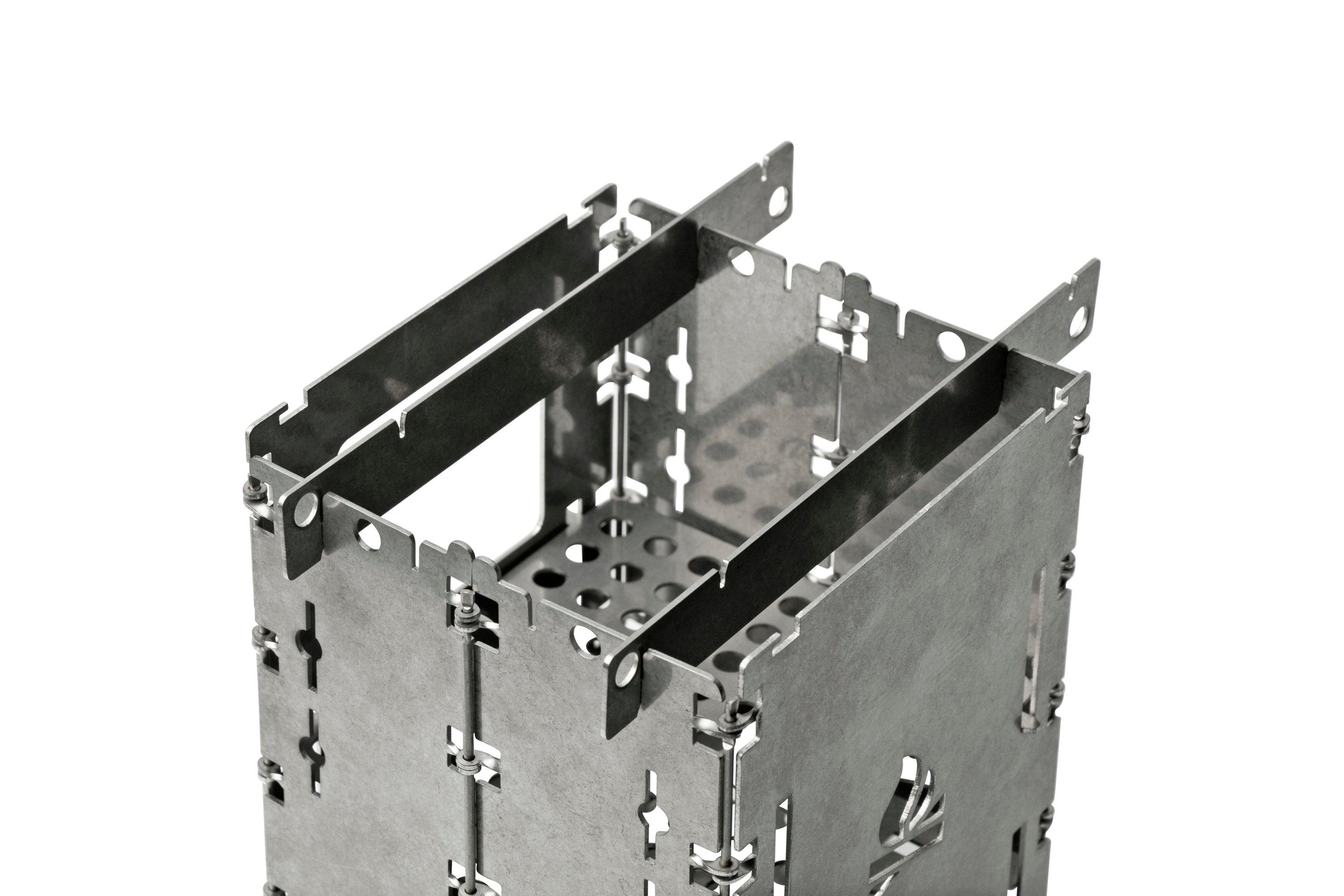 Bushcraft Essentials Bushbox LF Set, foldable stove with storage bag ...