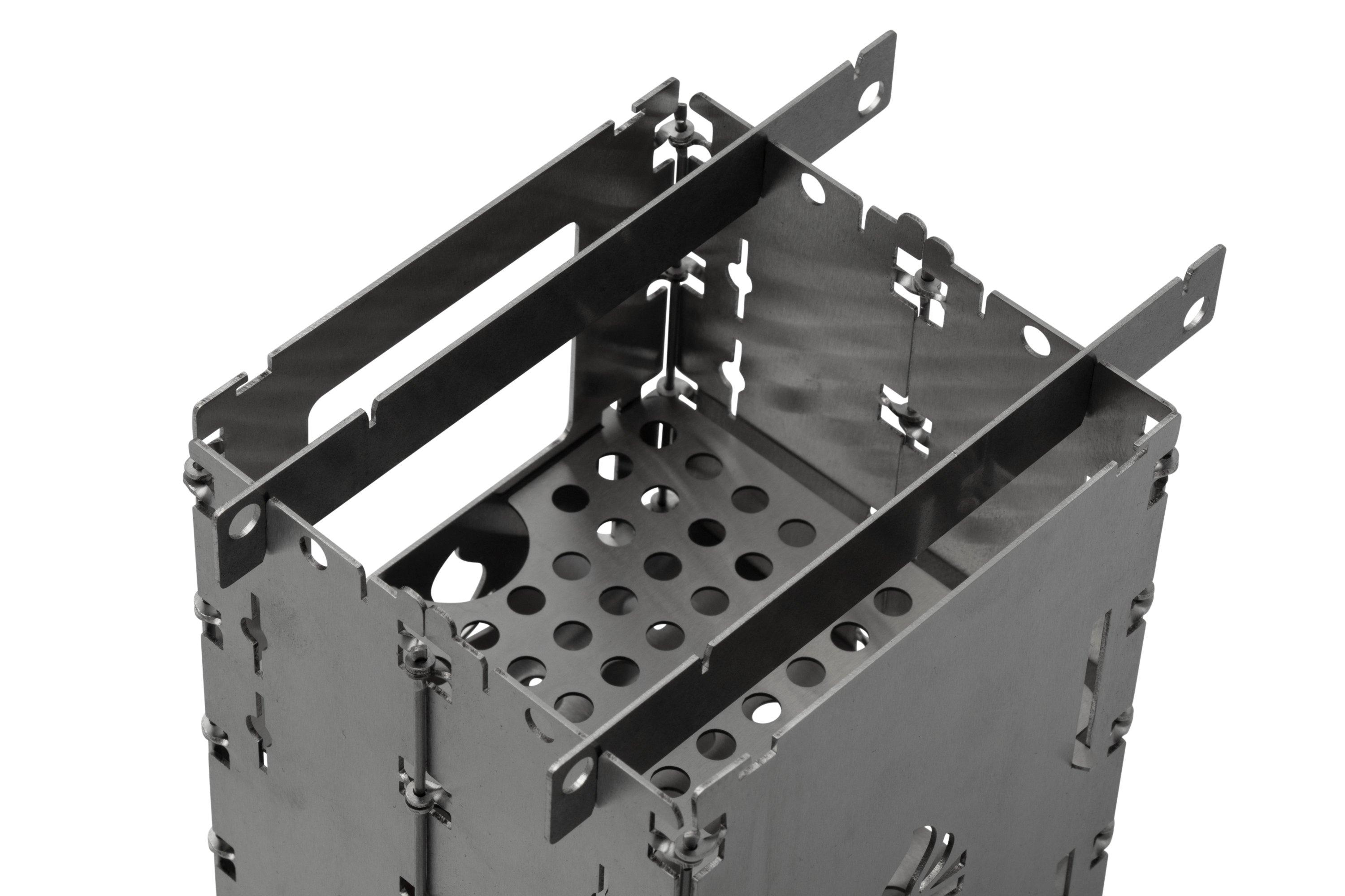 Bushcraft Essentials Bushbox LF Set, foldable stove with storage bag ...