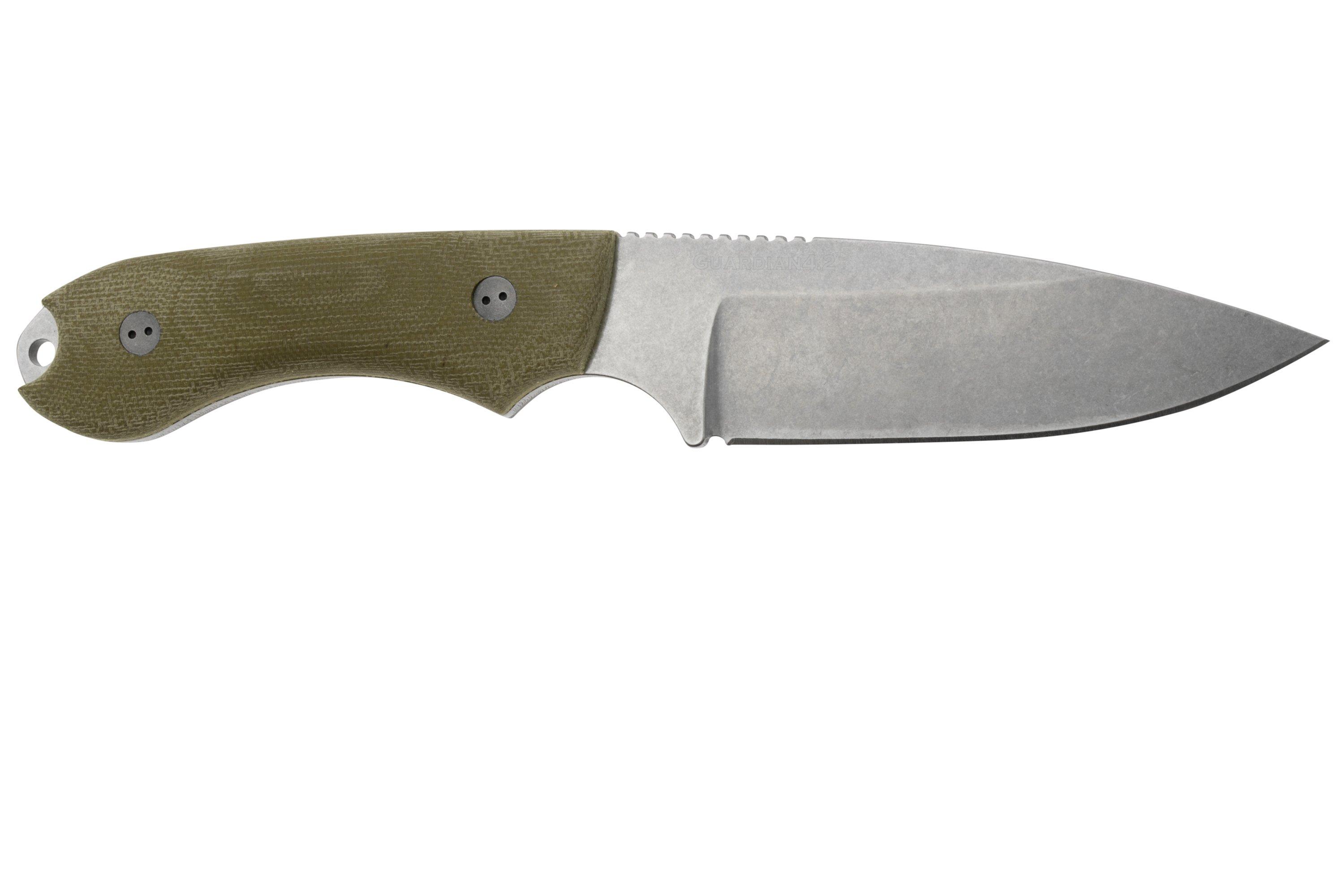 Bradford Knives Guardian 4.2 OD Green Micarta 3D, CPM-Magnacut, Sabre ...