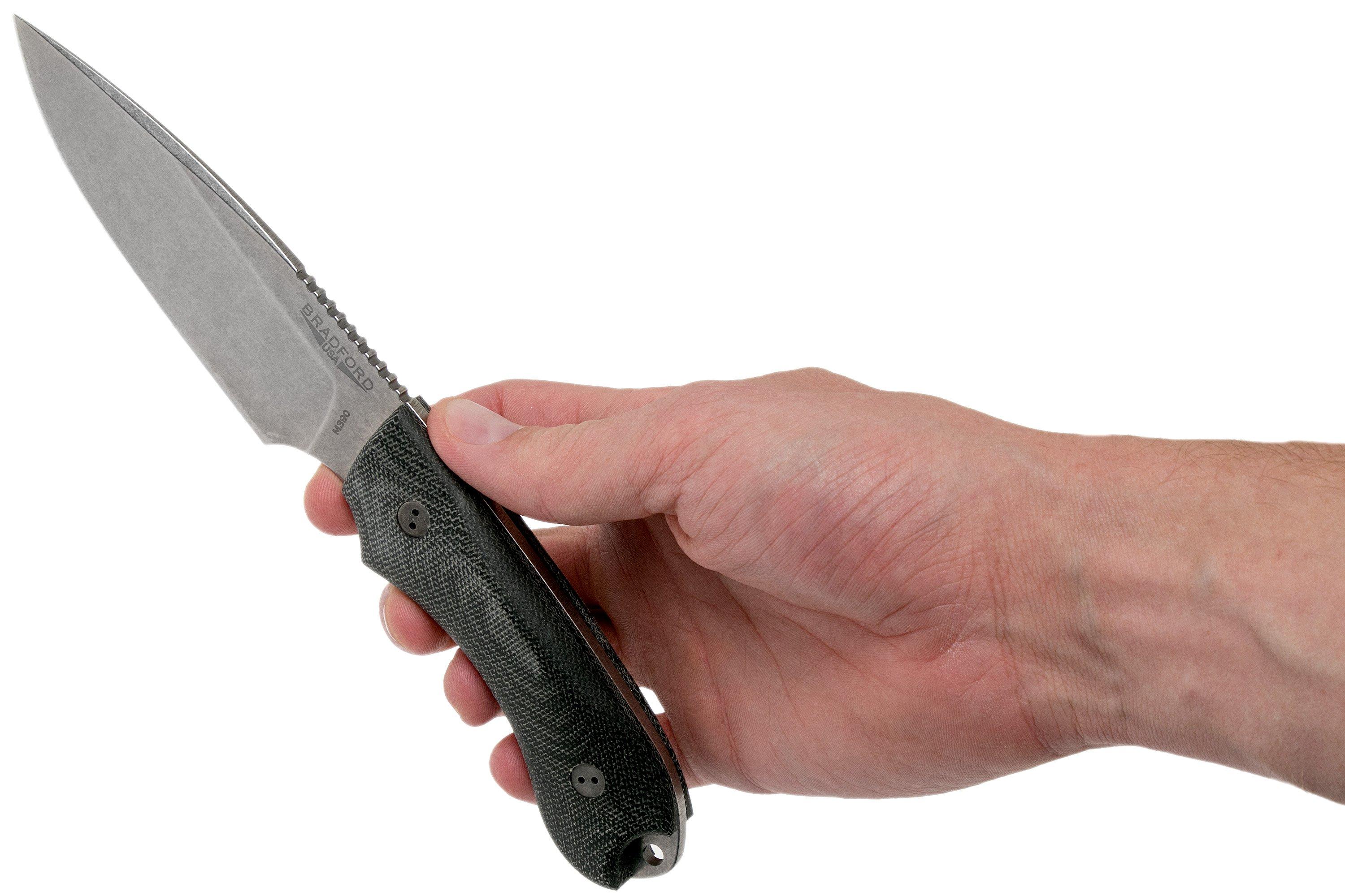 Bradford Guardian 4FE, 3D Black Micarta Guardian 4 M390, Sabre ...