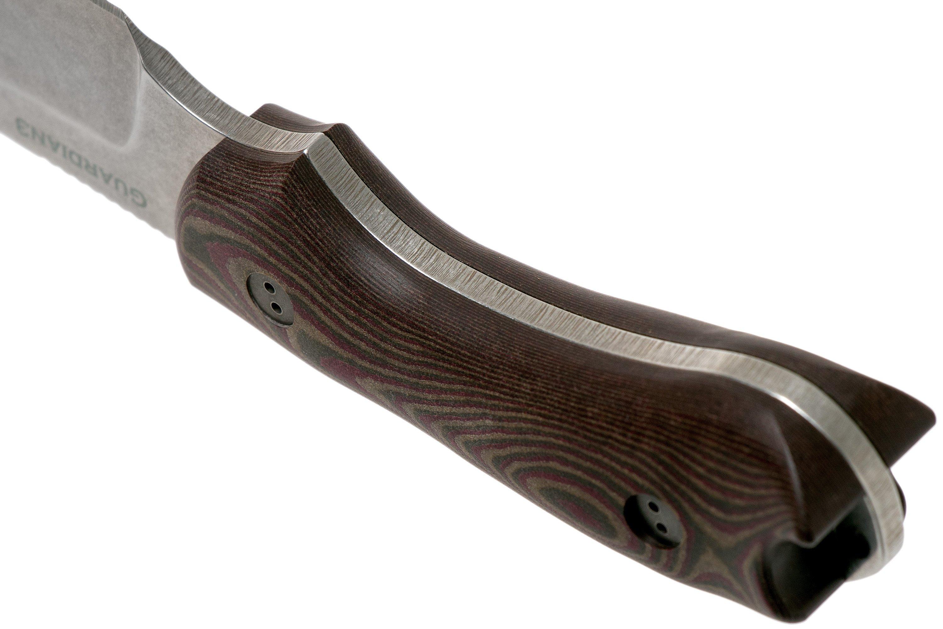 Bradford Guardian 3, 3D Brown-Red Richlite, M390 Sabre Stonewash ...