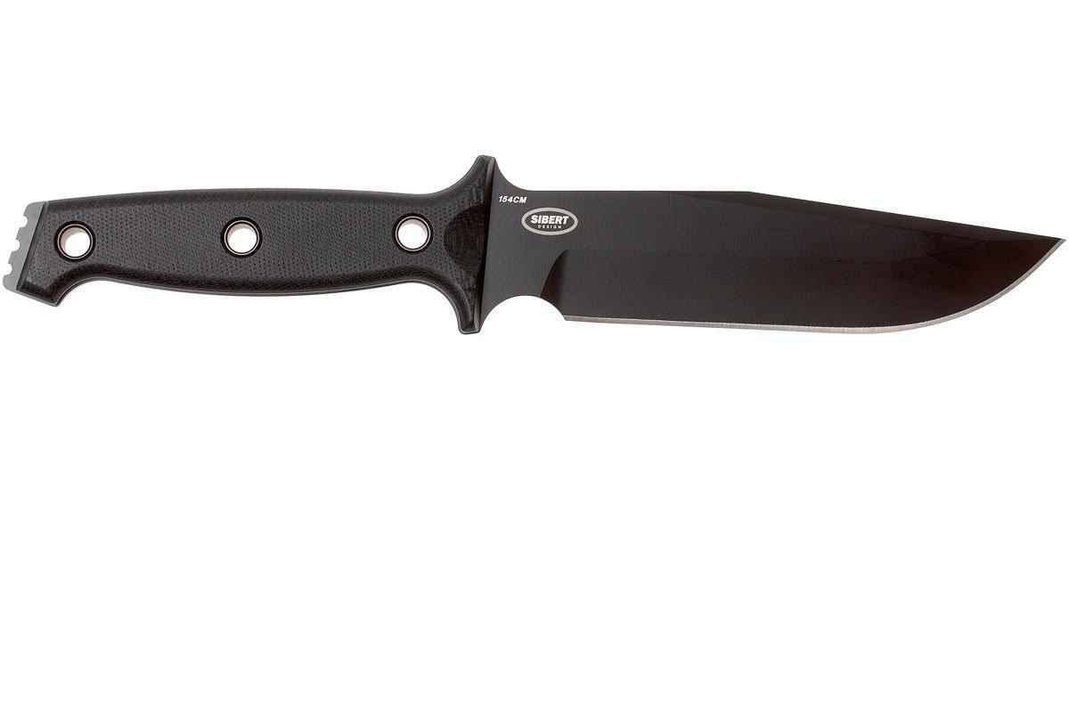 Benchmade 119BK Sibert Arvensis fixed blade, black | Advantageously ...