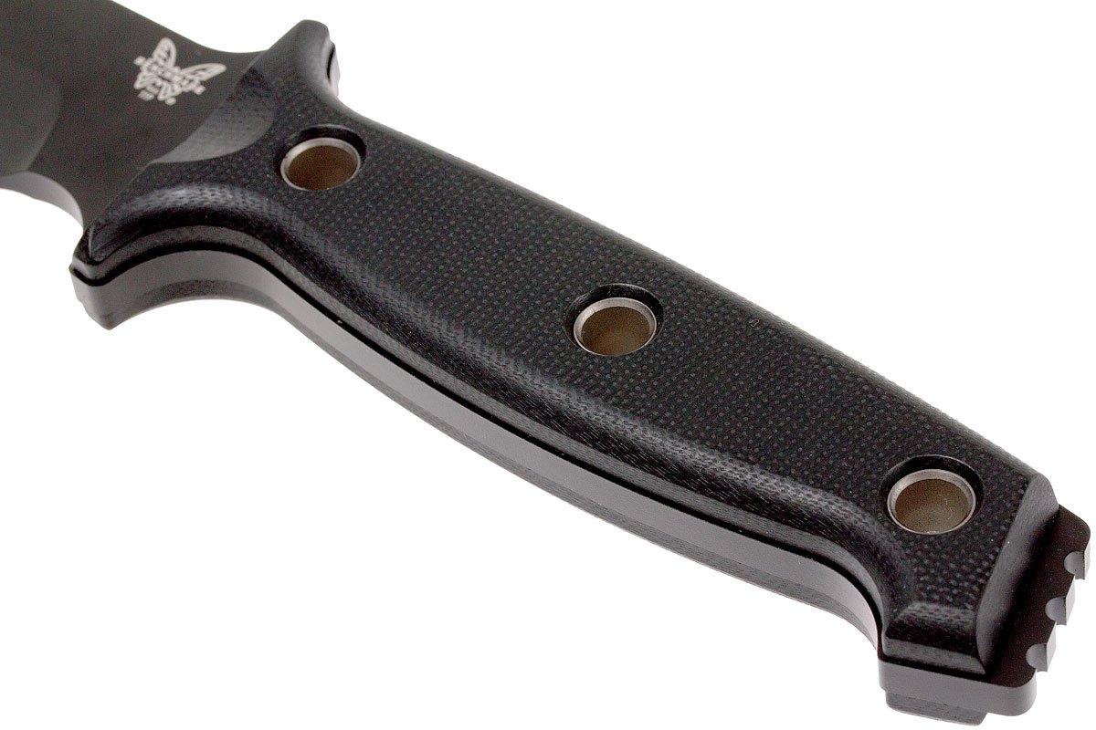 Benchmade 119BK Sibert Arvensis fixed blade, black | Advantageously ...