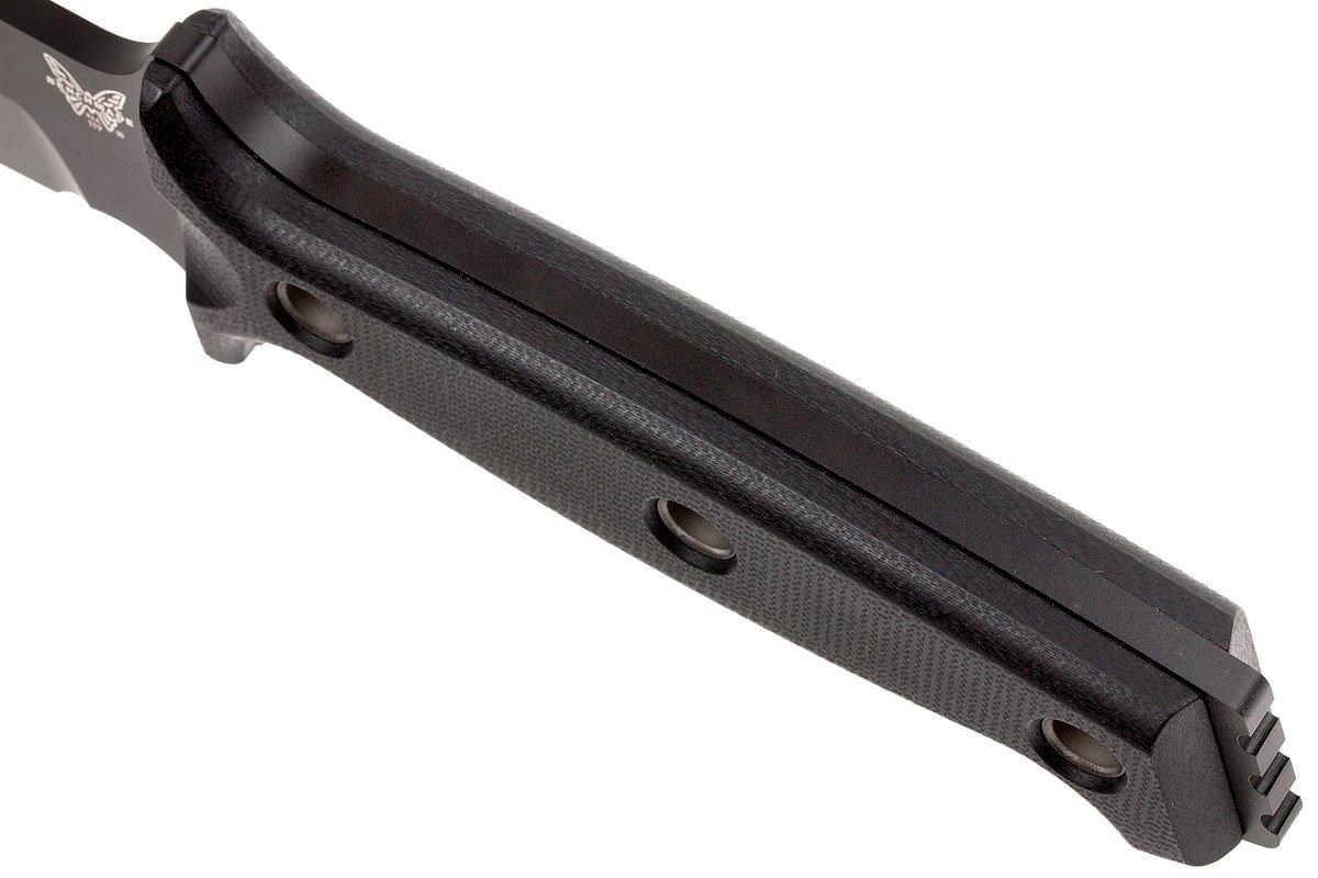 Benchmade 119BK Sibert Arvensis fixed blade, black | Advantageously ...