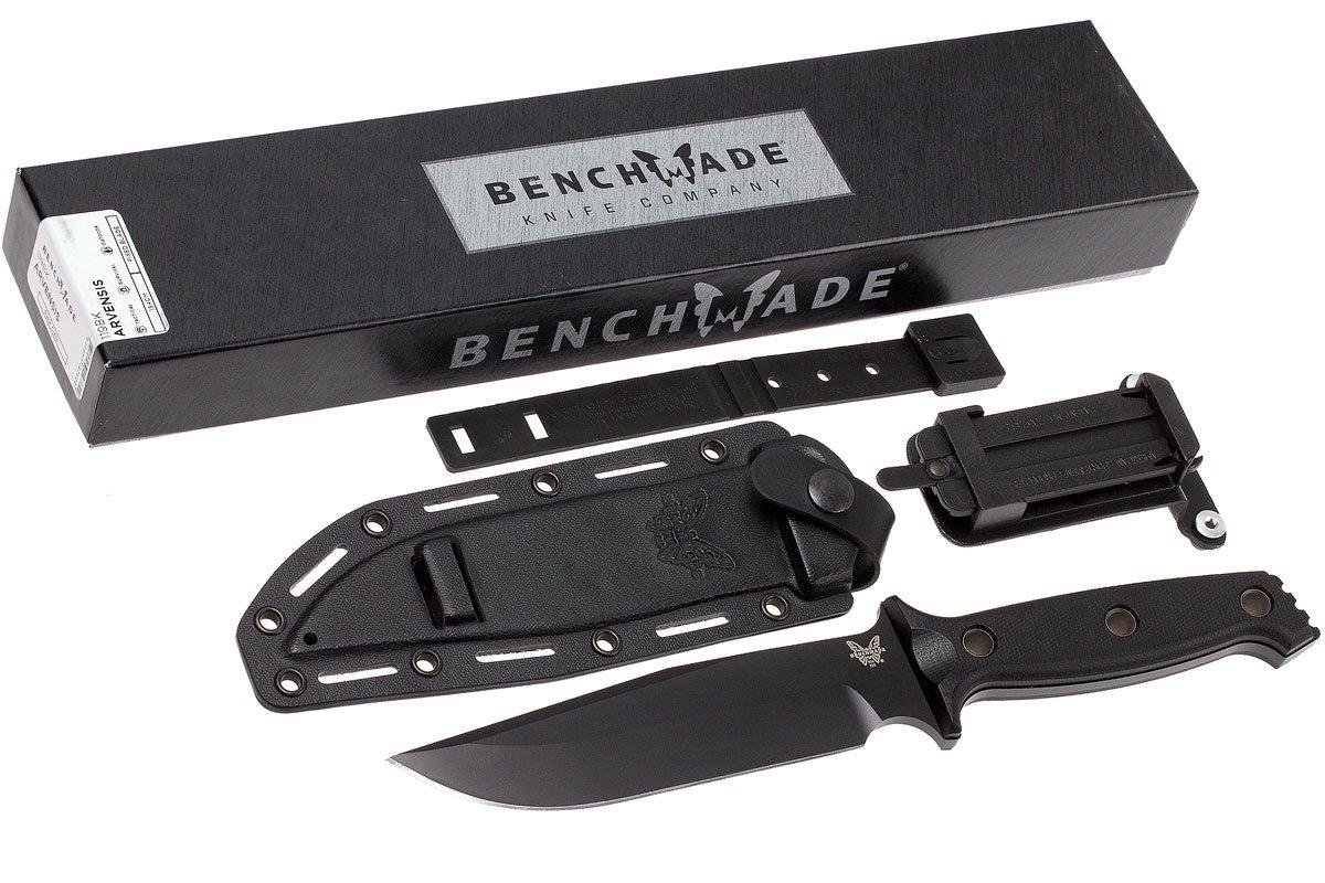 Benchmade 119BK Sibert Arvensis fixed blade, black | Advantageously ...