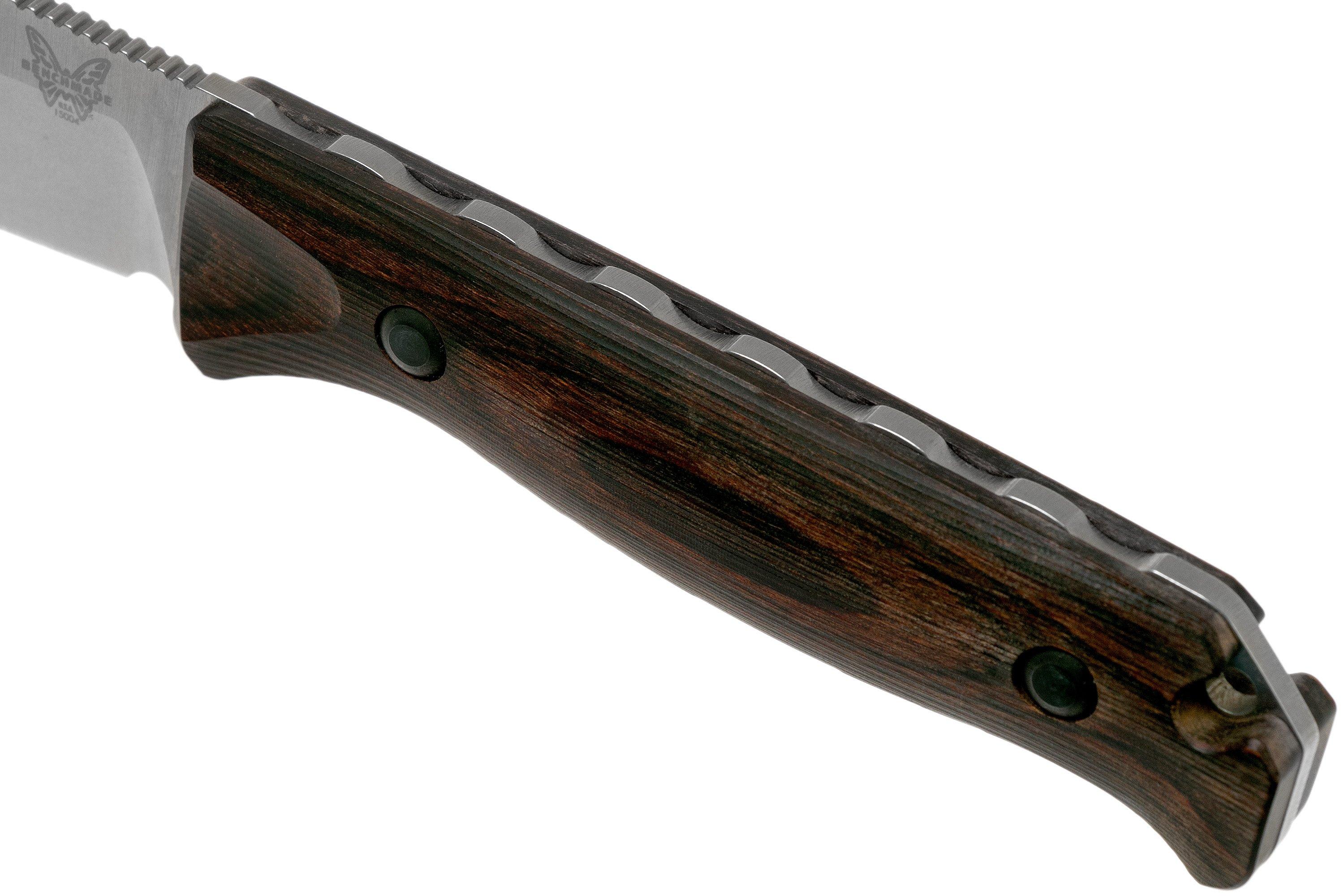 Benchmade Saddle Mountain Skinner Hook Wood 15004 hunting knife ...