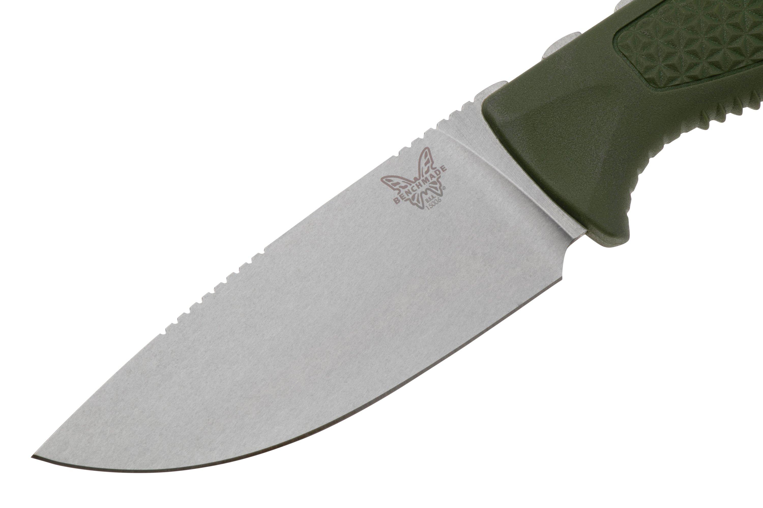Benchmade Steep Country 15006-01 CPM S30V, Dark Olive SantoPrene ...