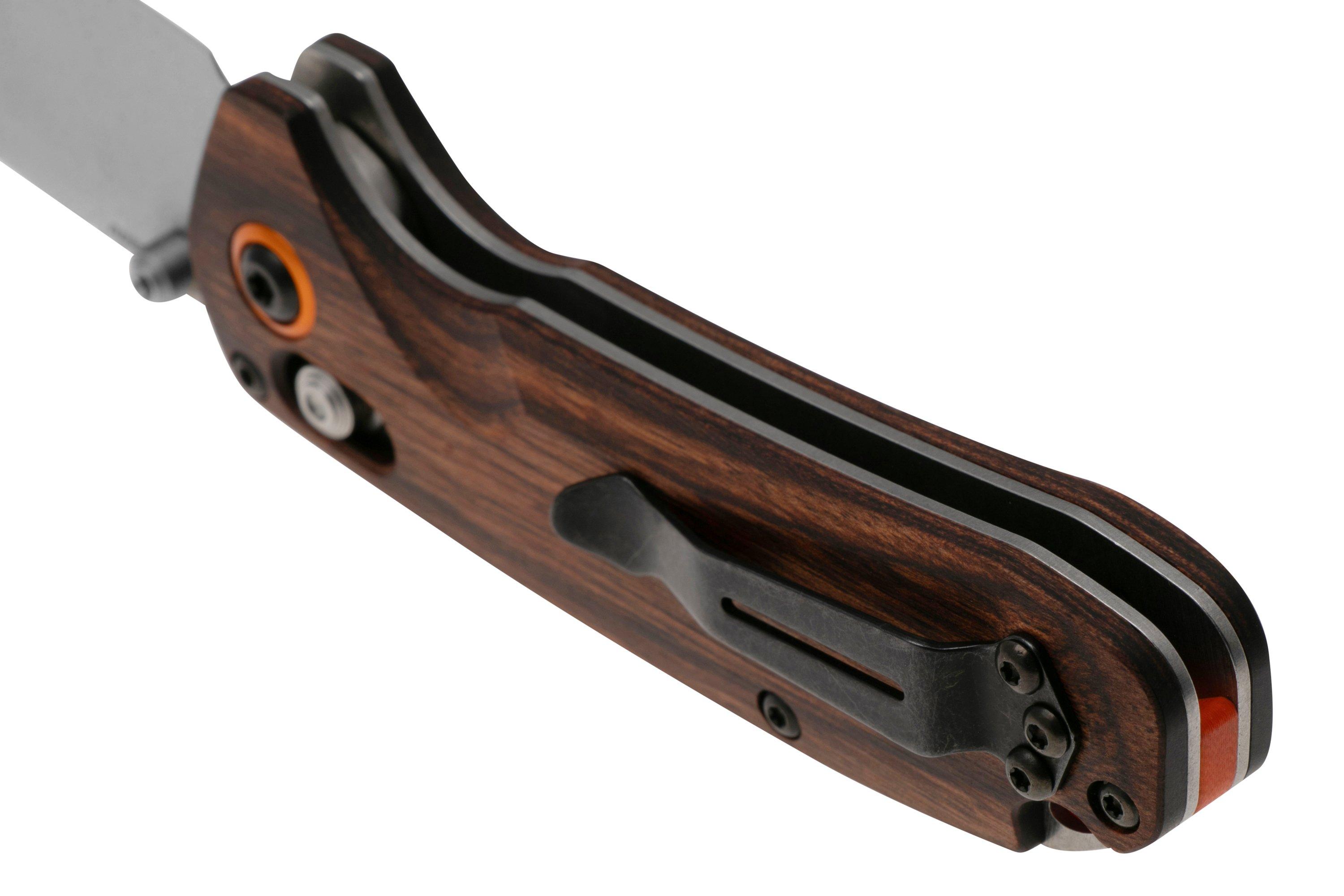 Benchmade North Fork 15032 CPM S30V, Maple Wood, Jagdtaschenmesser ...