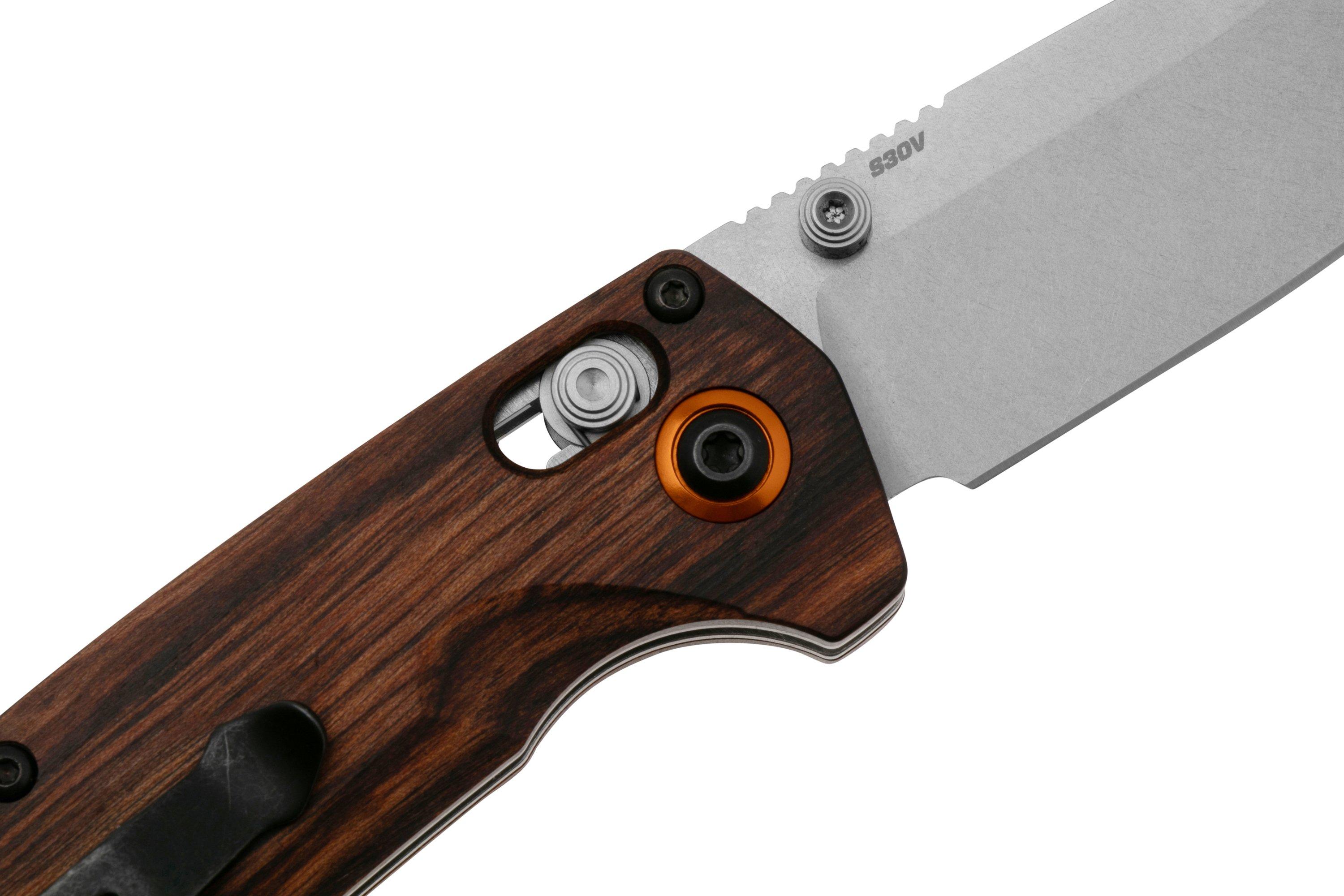 Benchmade North Fork 15032 CPM S30V, Maple Wood, cuchillo de caza ...