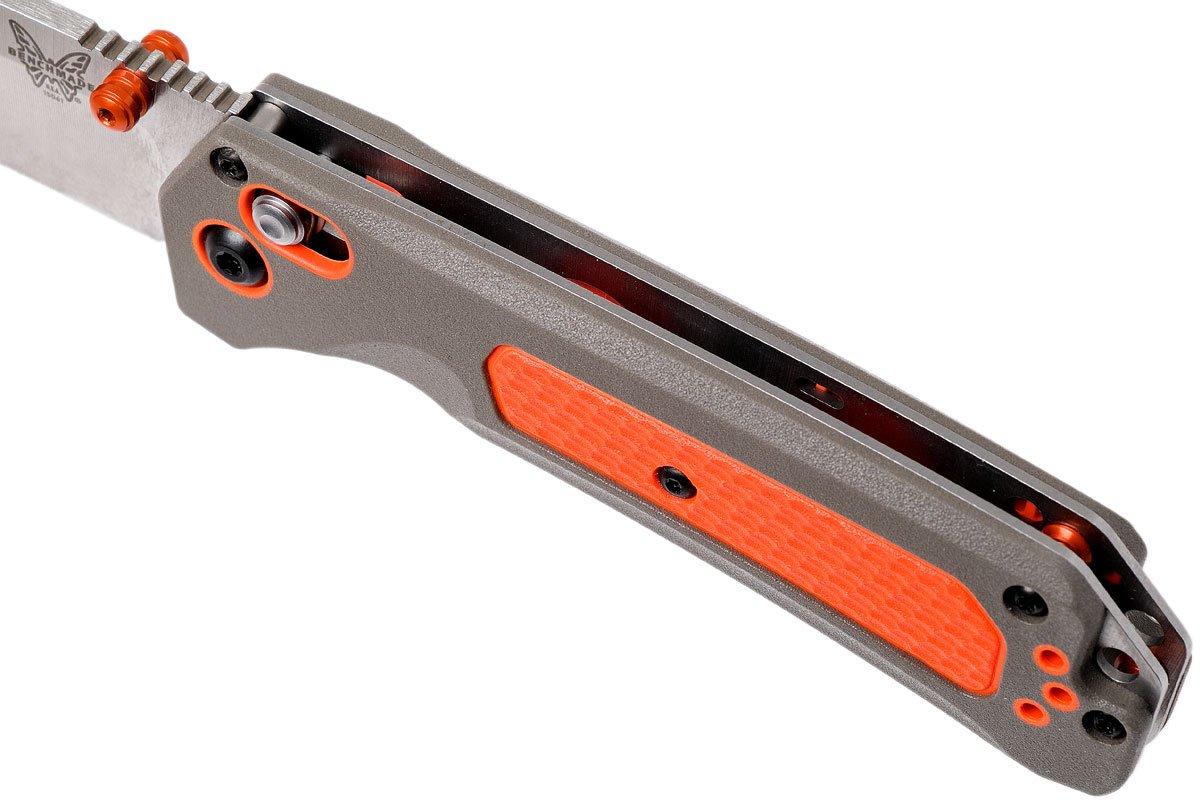 Benchmade Grizzly Ridge 15061 pocket knife, plain edge satin blade ...