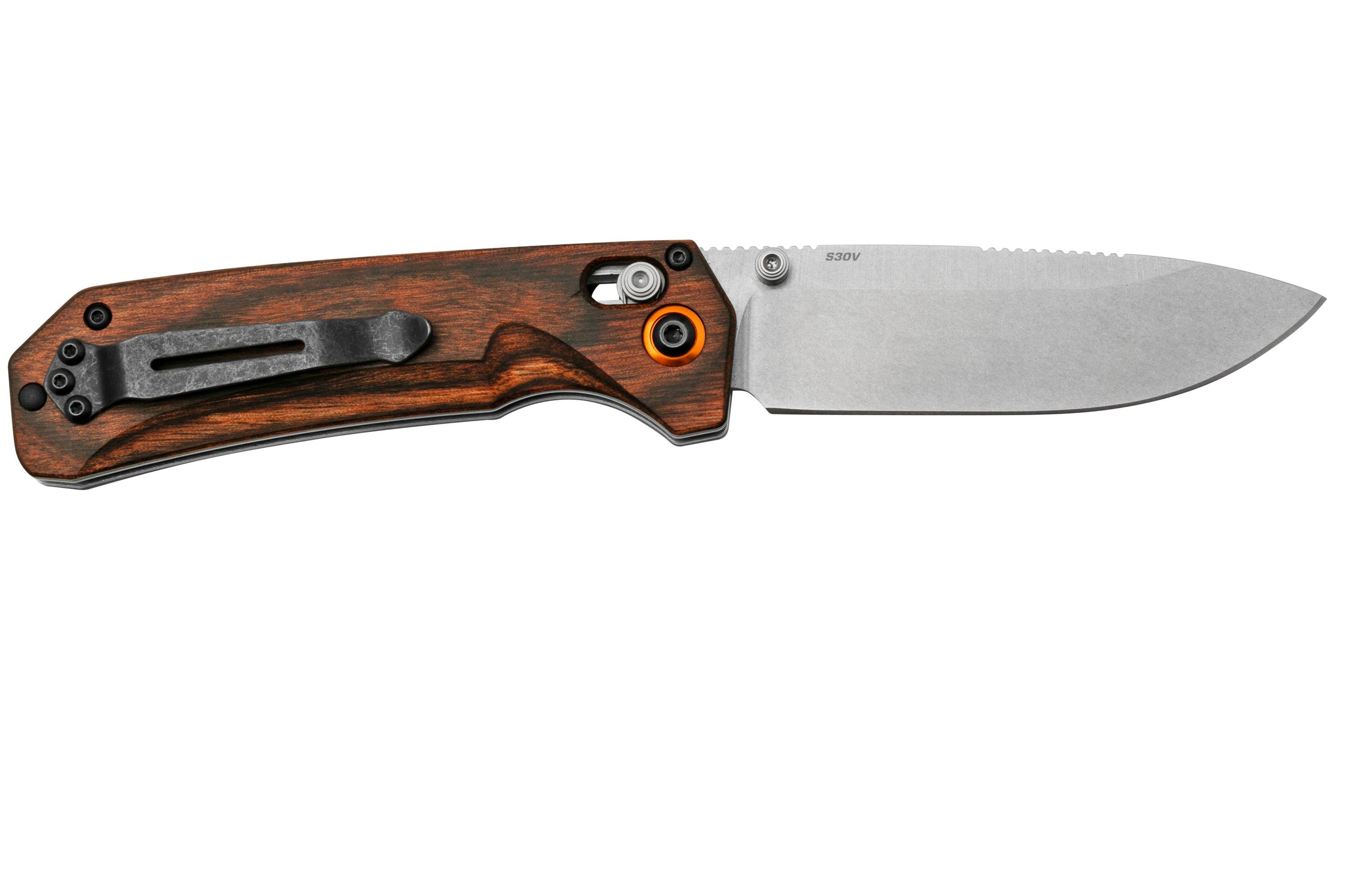 Benchmade Grizzly Creek 15062, S30V, madera, navaja de caza | Compras ...