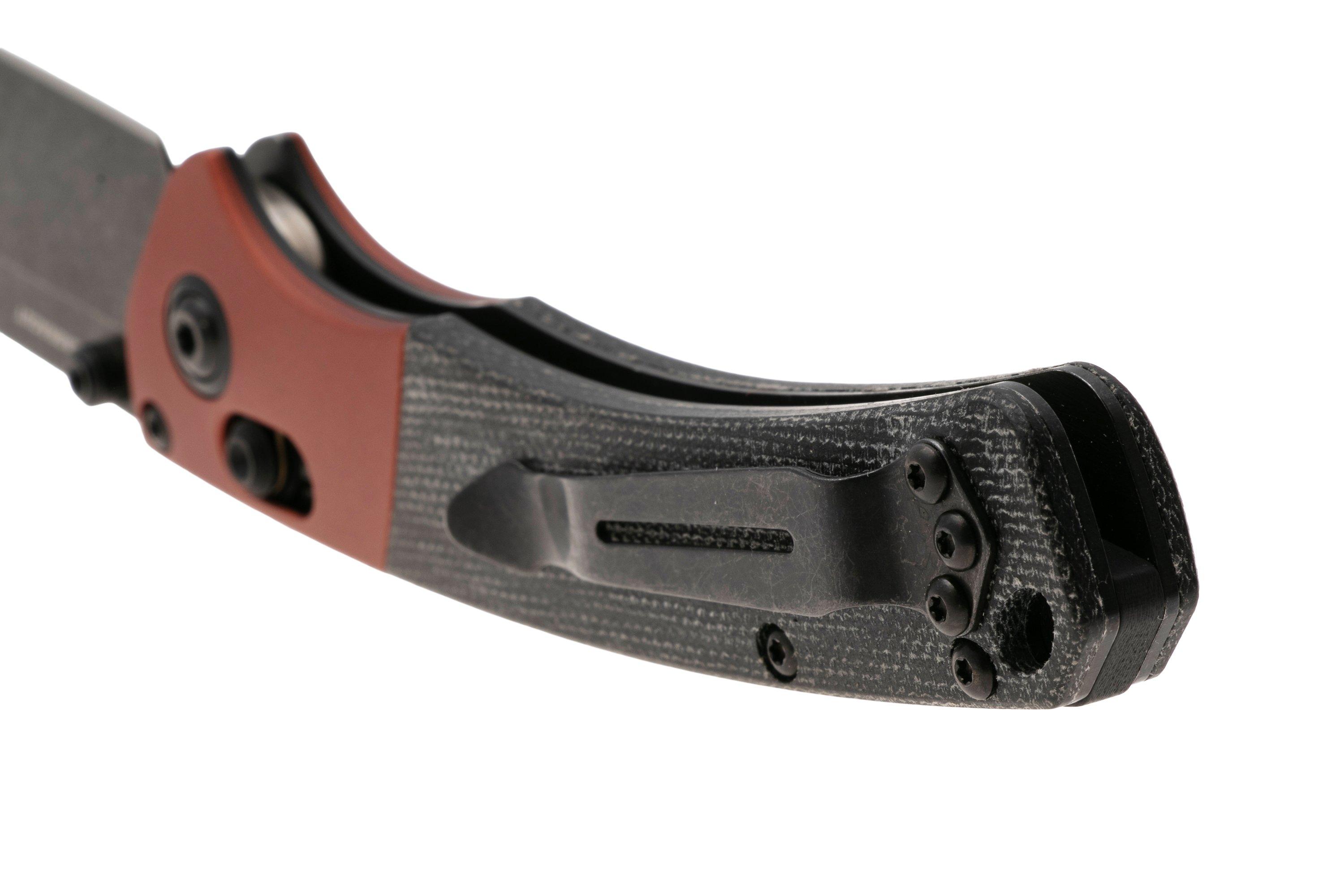 Benchmade Mini Crooked River 15085BK-04 Blackwashed Magnacut, Burnt ...