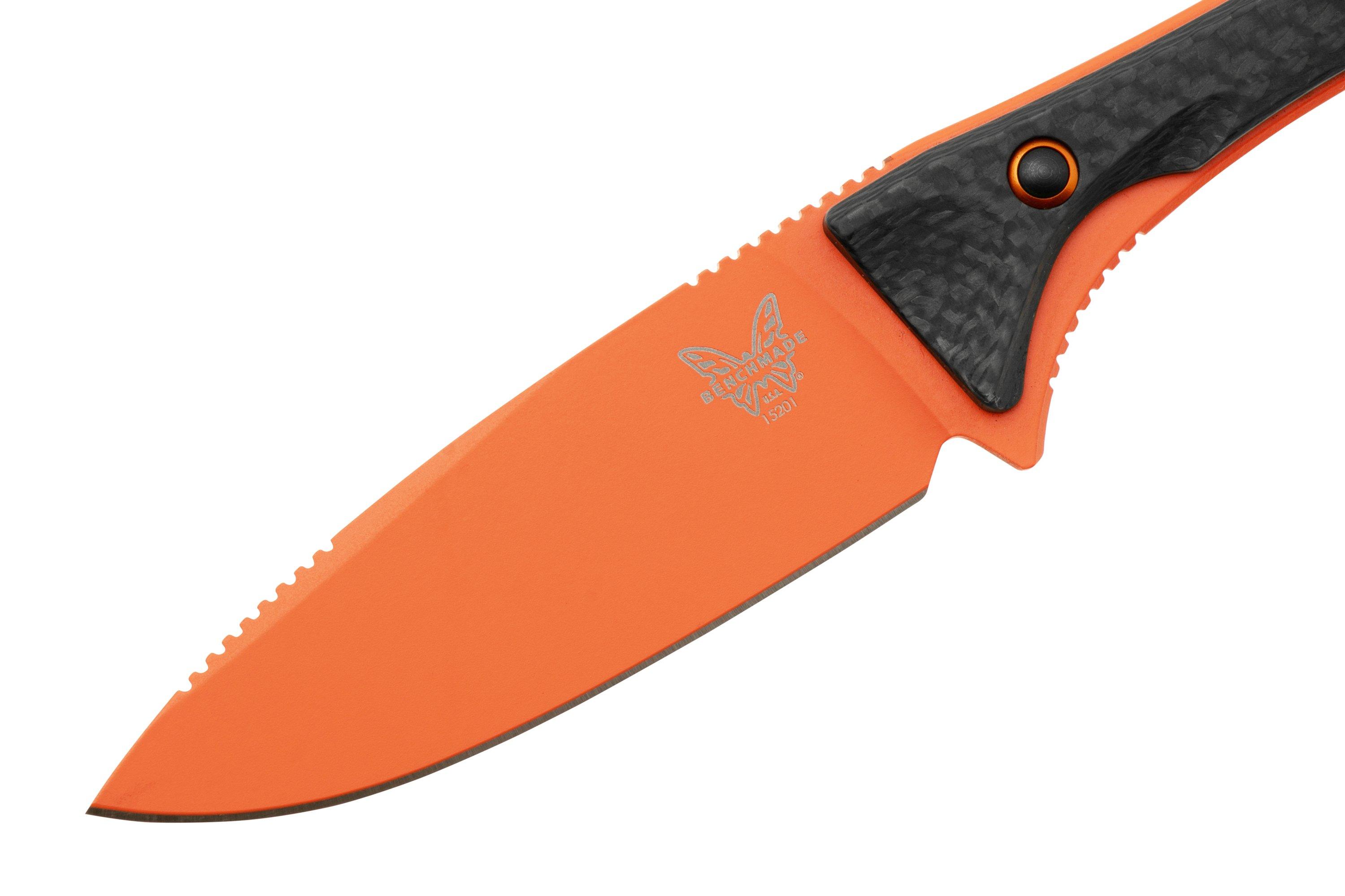 Benchmade Altitude 15201OR, CPM-S90V, Carbon Fiber, hunting knife ...
