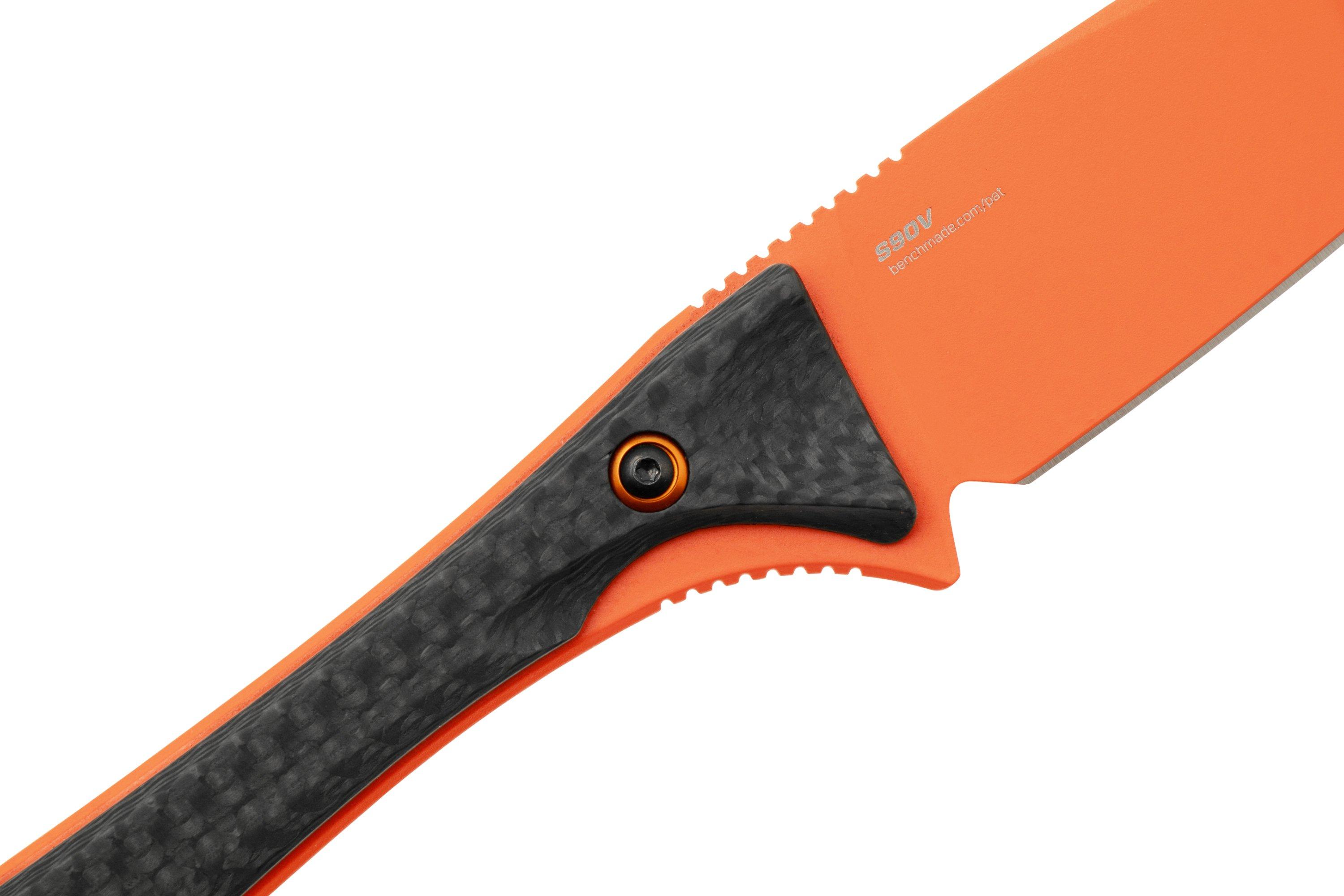 Benchmade Altitude 15201OR, CPM-S90V, Carbon Fiber, hunting knife ...