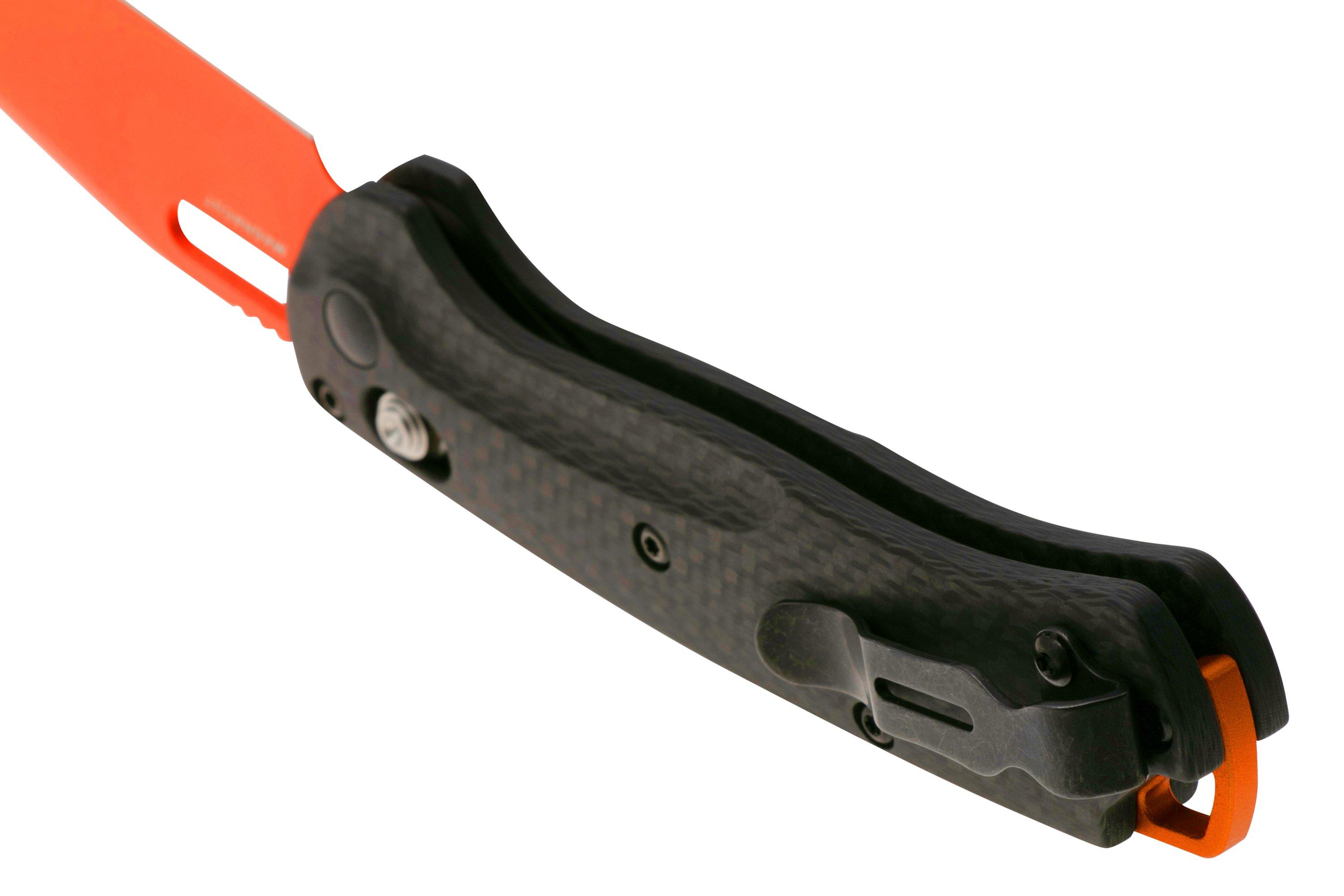 Benchmade Mini Taggedout 15533OR-01 CPM MagnaCut, Carbon Fiber, hunting ...