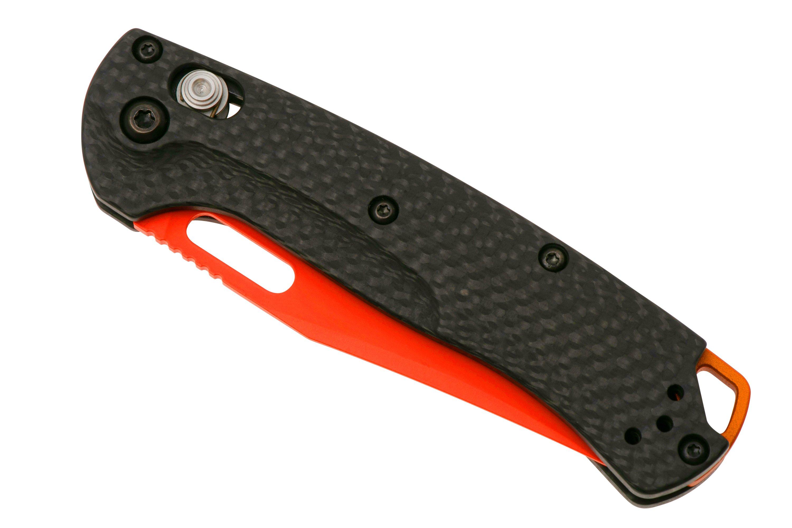 Benchmade Mini Taggedout 15533OR-01 CPM MagnaCut, Carbon Fiber ...