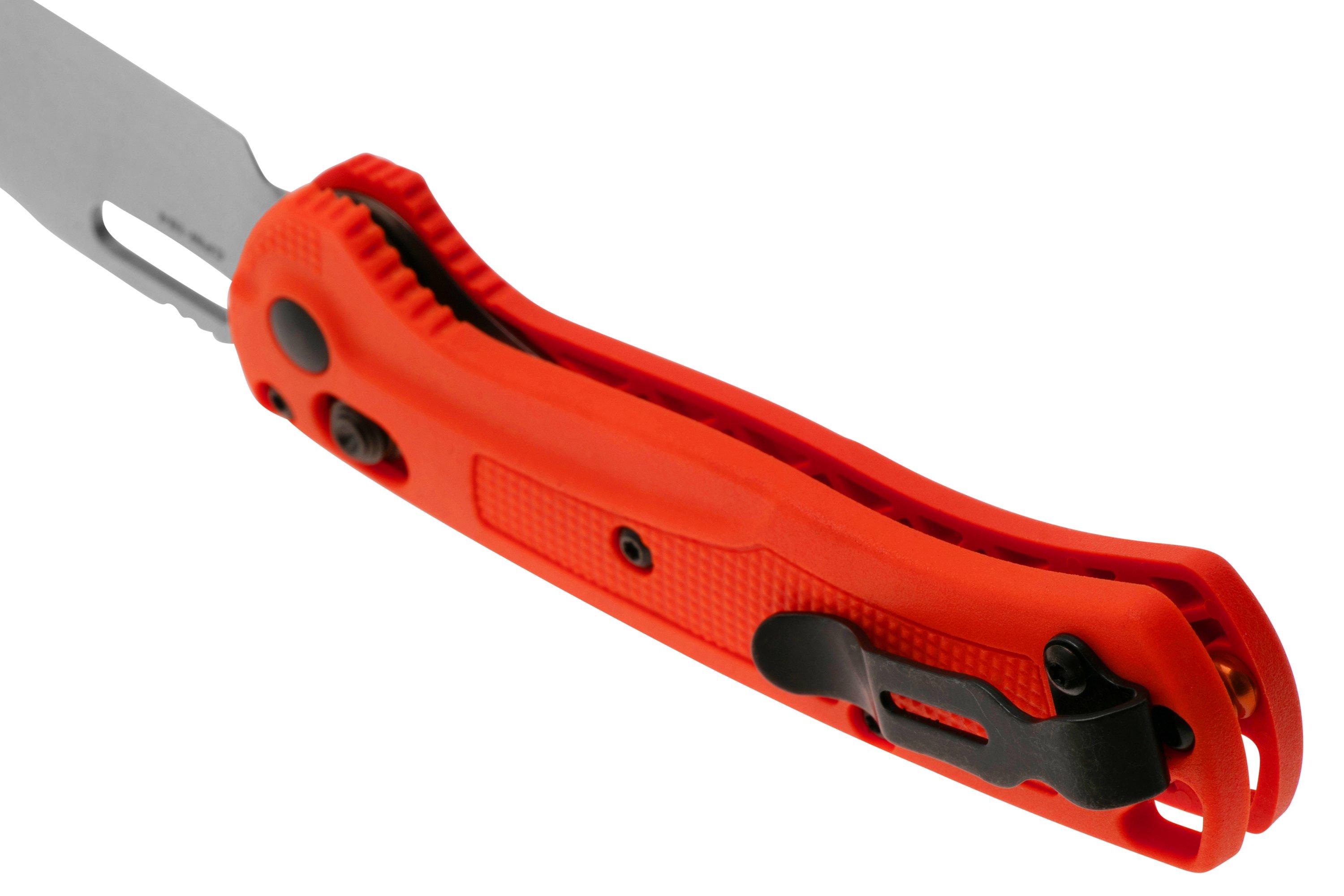 Benchmade Mini Taggedout 15533 CPM-154, Orange Grivory, hunting pocket ...
