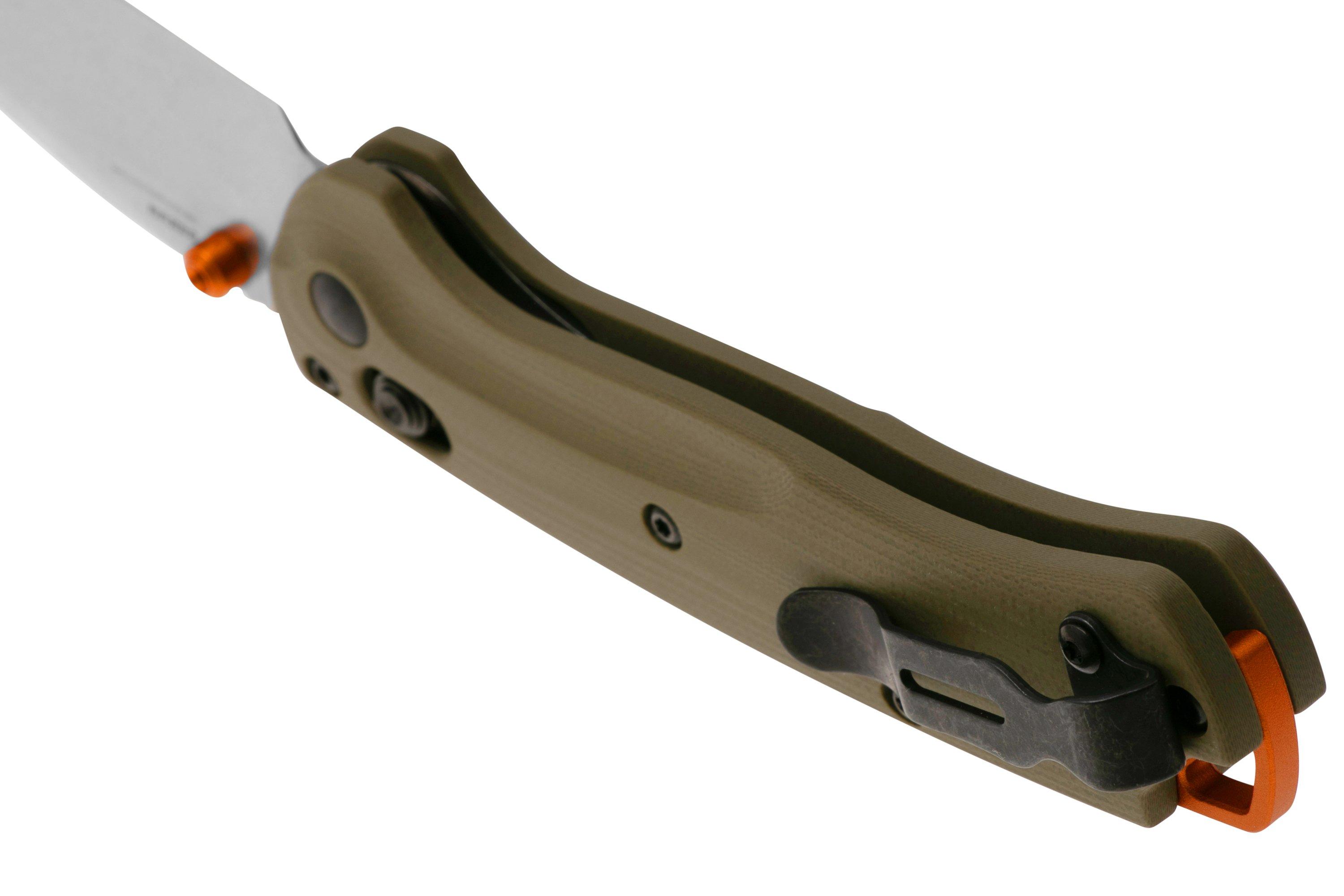 Benchmade Mini Taggedout 15534 CPM-S45VN, OD-Green G10, hunting pocket ...