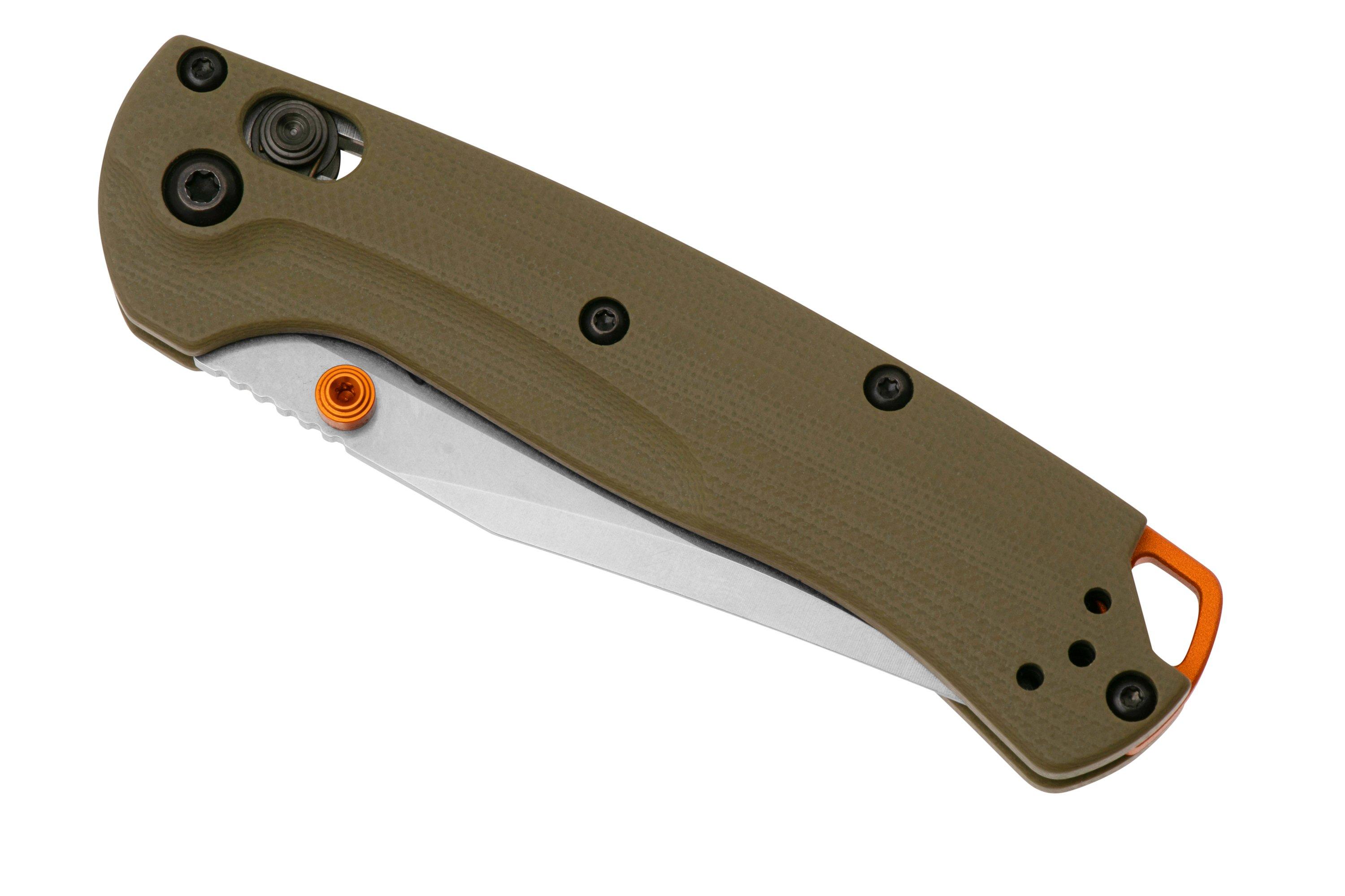 Benchmade Mini Taggedout 15534 CPM-S45VN, OD-Green G10, hunting pocket ...