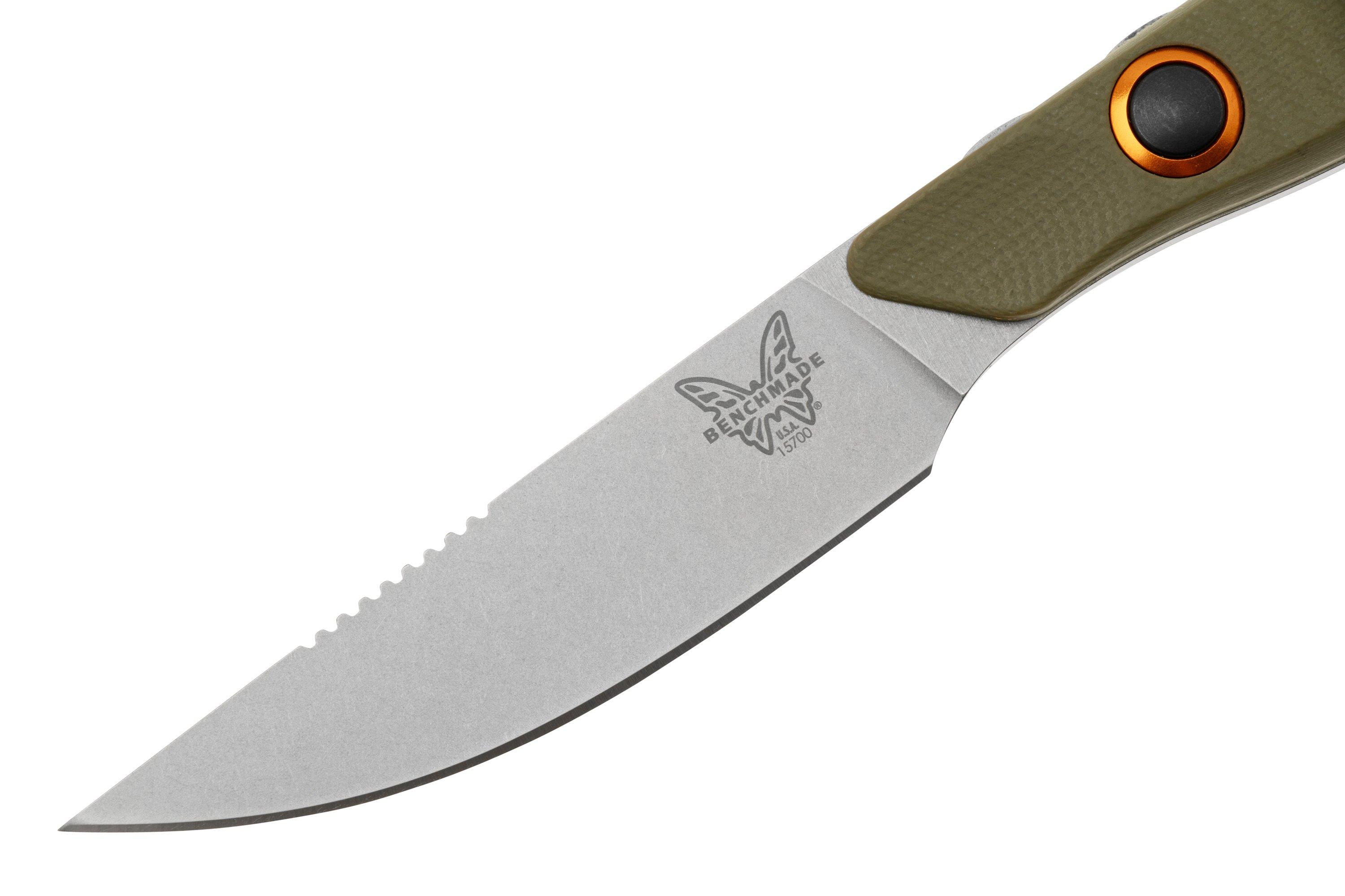 Benchmade Flyway 15700-01, CPM-S90V, OD Green G10, jachtmes | Voordelig ...