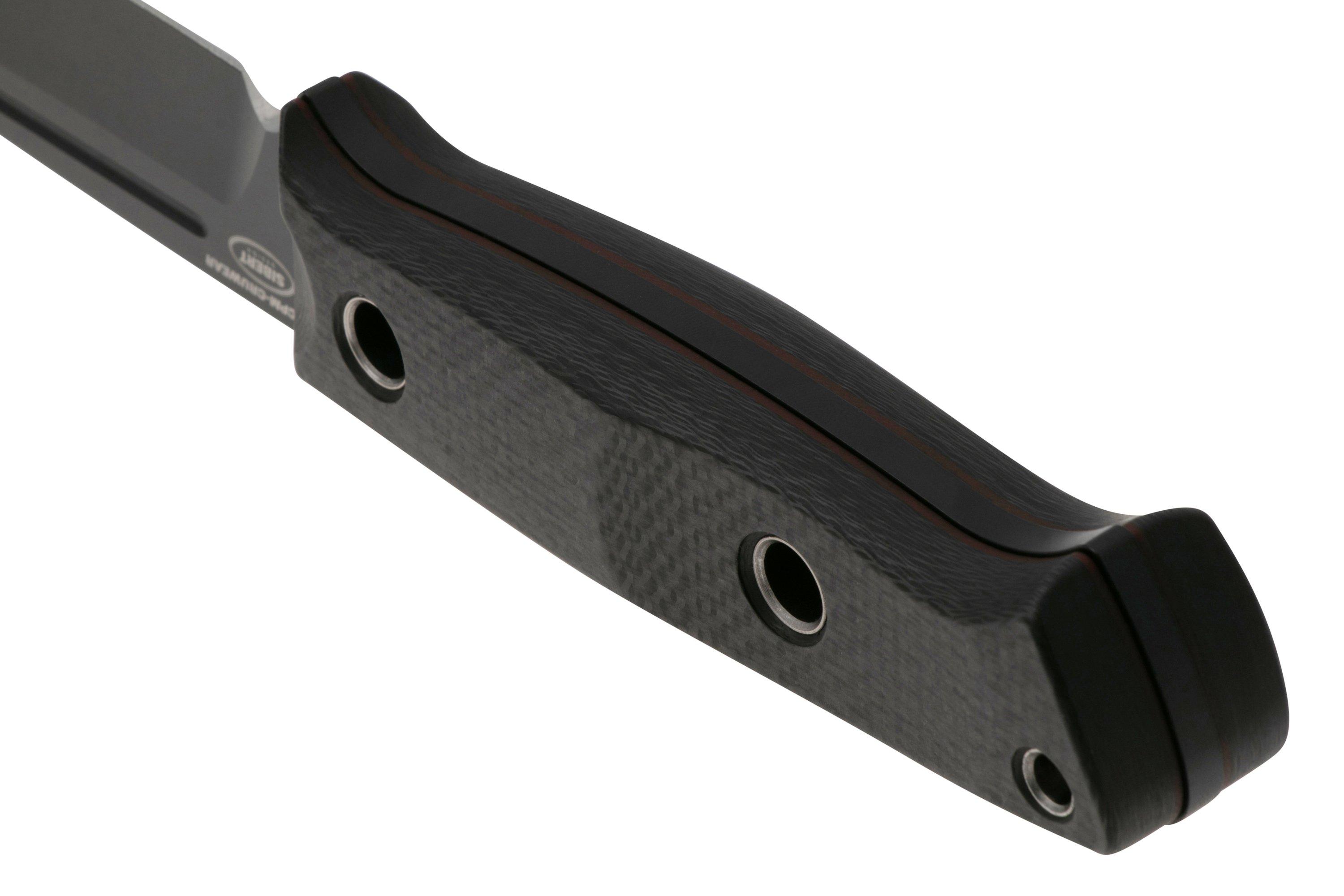 Benchmade Bushcrafter 163BK Black Cerakote CPM-CruWear, Carbon Fiber ...