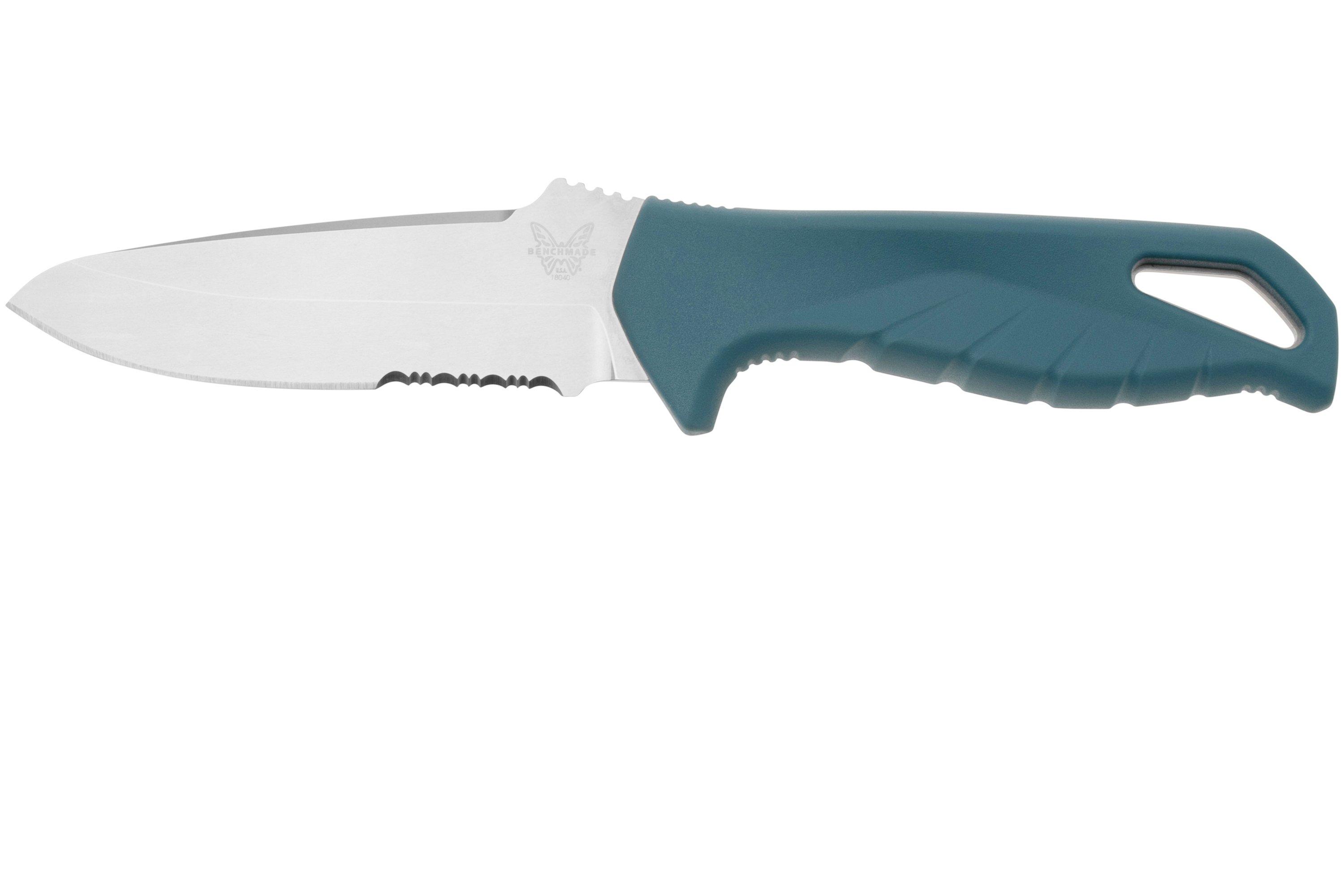 Benchmade Undercurrent 18040S CPM MagnaCut, Depth Blue Santoprene fixed ...