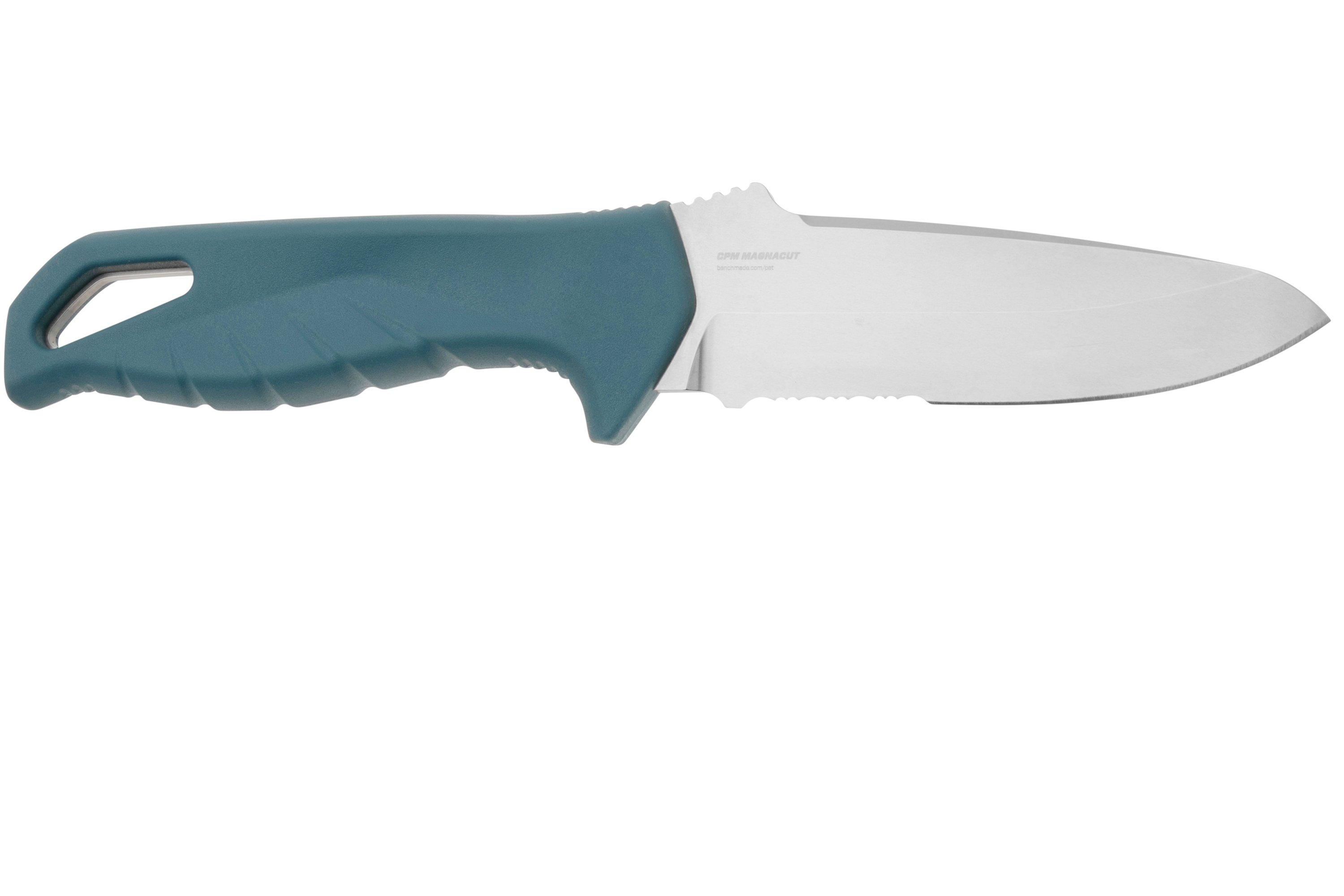 Benchmade Undercurrent 18040S CPM MagnaCut, Depth Blue Santoprene fixed ...