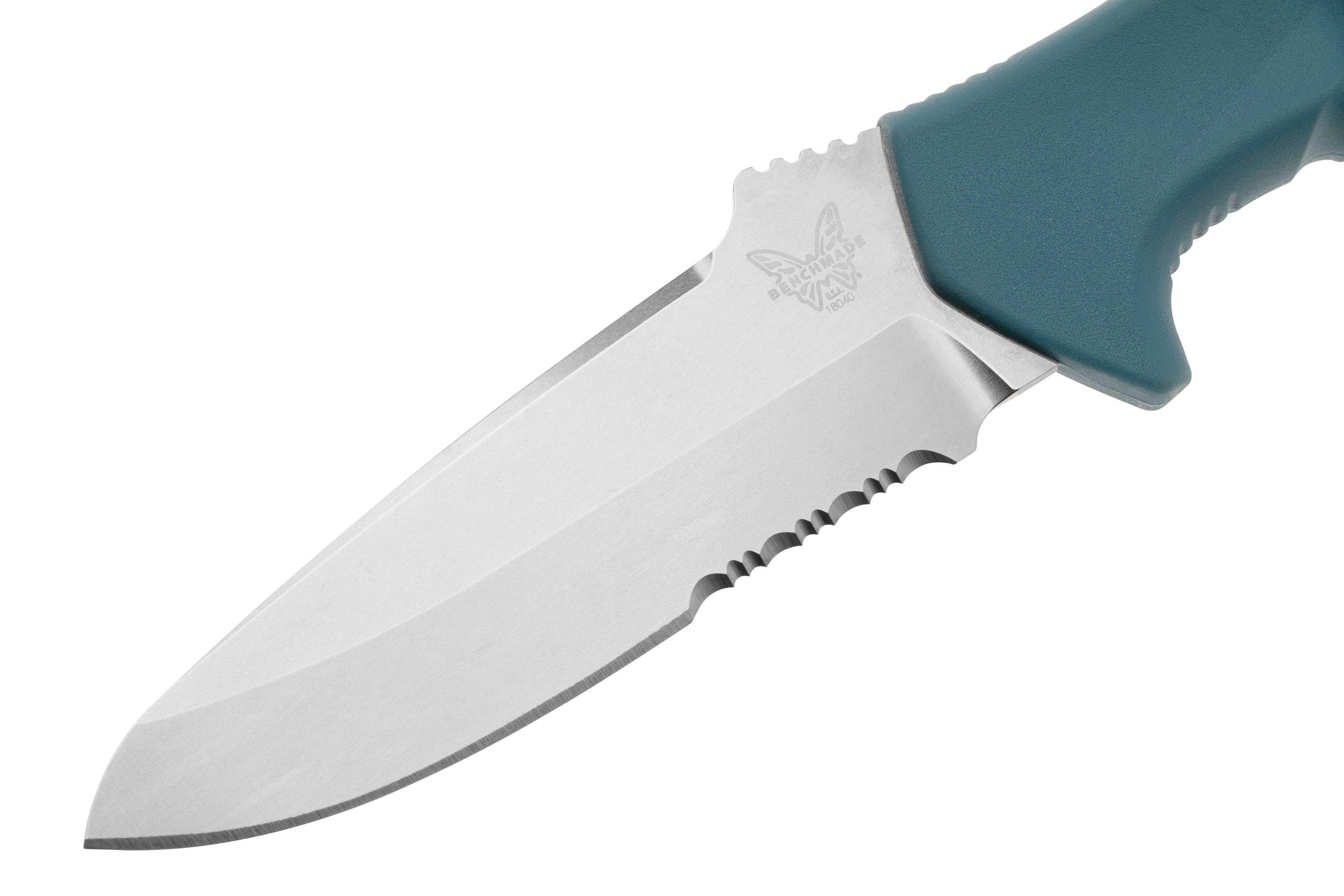 Benchmade Undercurrent 18040S CPM MagnaCut, Depth Blue Santoprene fixed ...