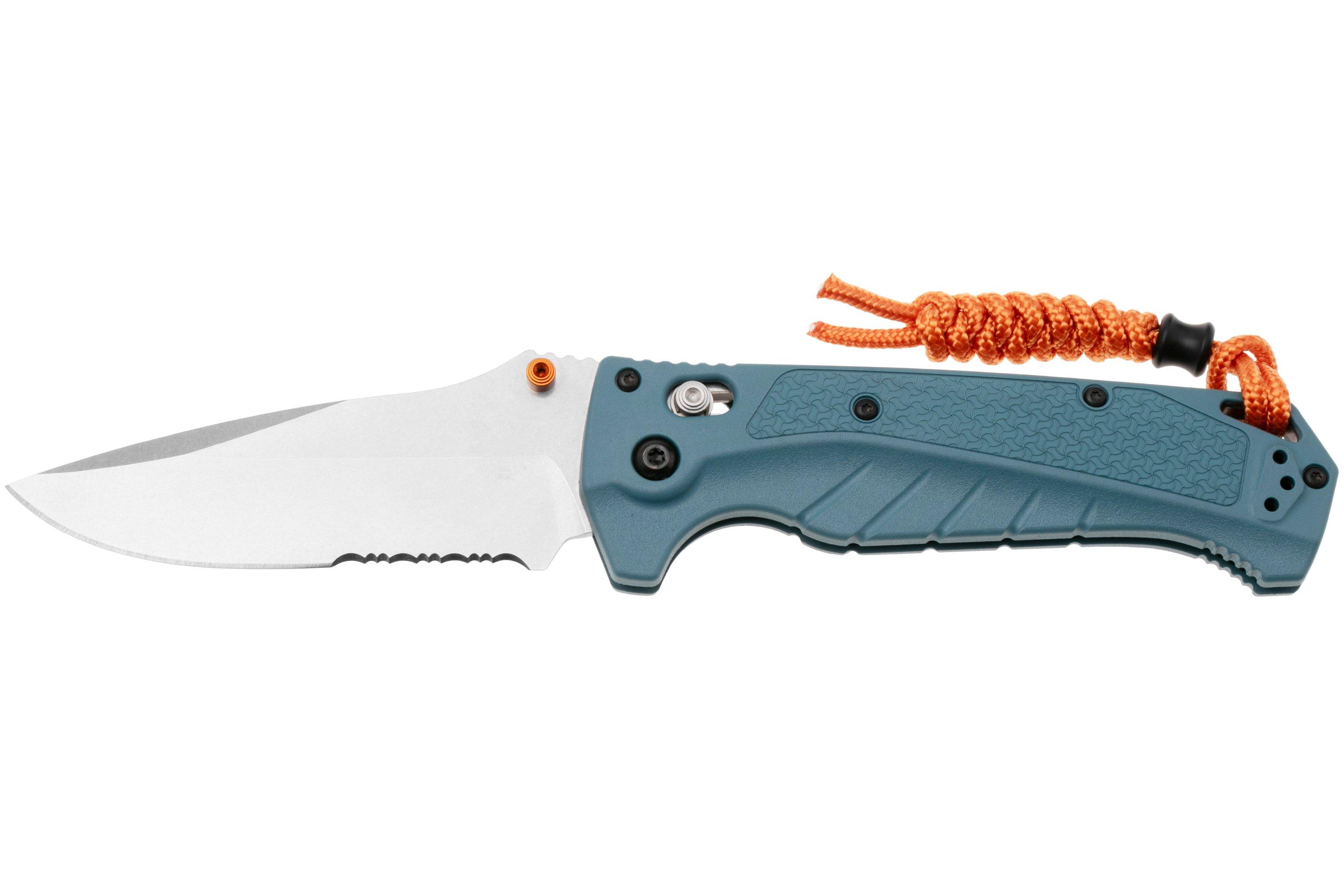 Benchmade Adira 18060S CPM MagnaCut, Depth Blue Grivory, Serrated ...