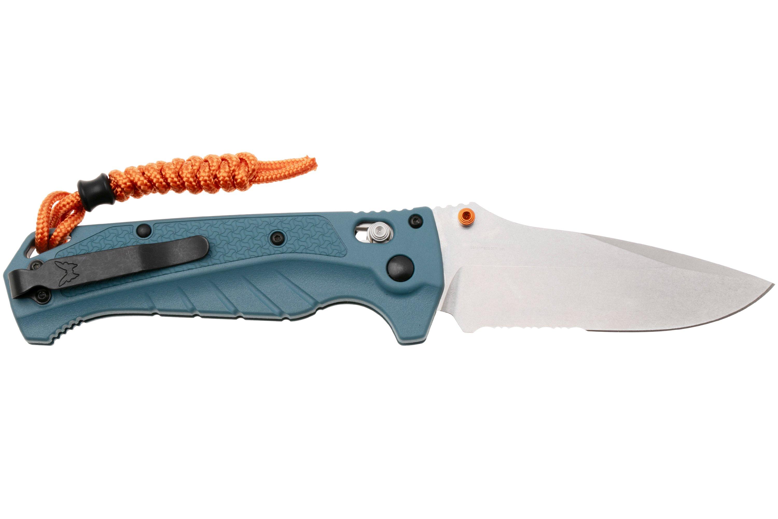 Benchmade Adira 18060S CPM MagnaCut, Depth Blue Grivory, Serrated ...
