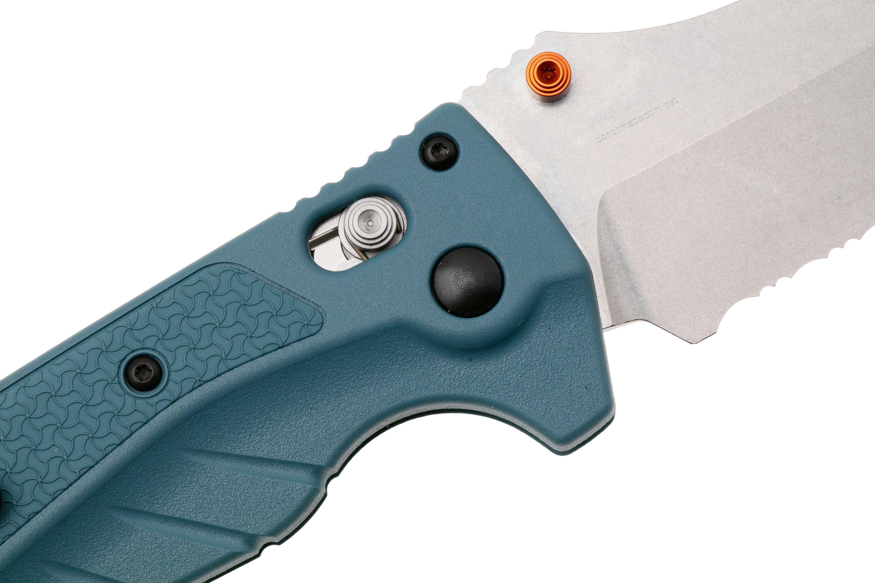 Benchmade Adira 18060S CPM MagnaCut, Depth Blue Grivory, Serrated ...