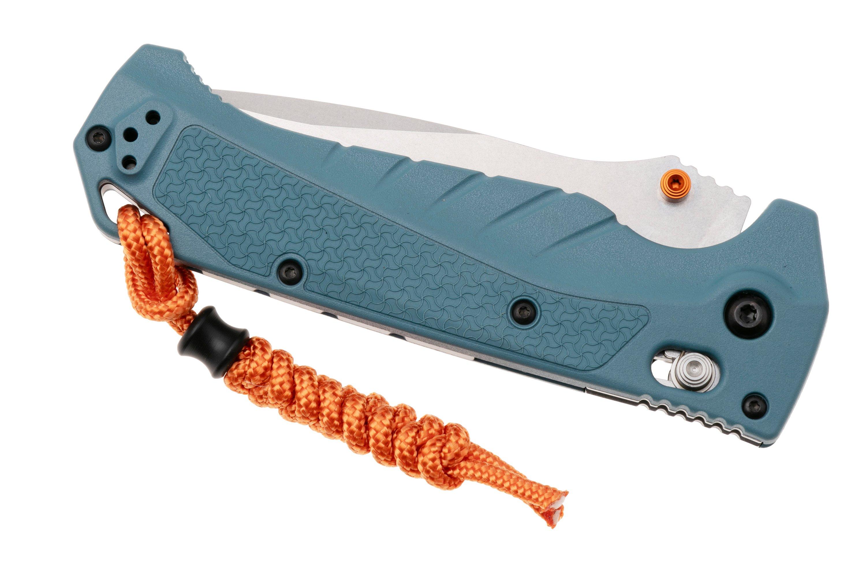 Benchmade Adira 18060S CPM MagnaCut, Depth Blue Grivory, Serrated ...