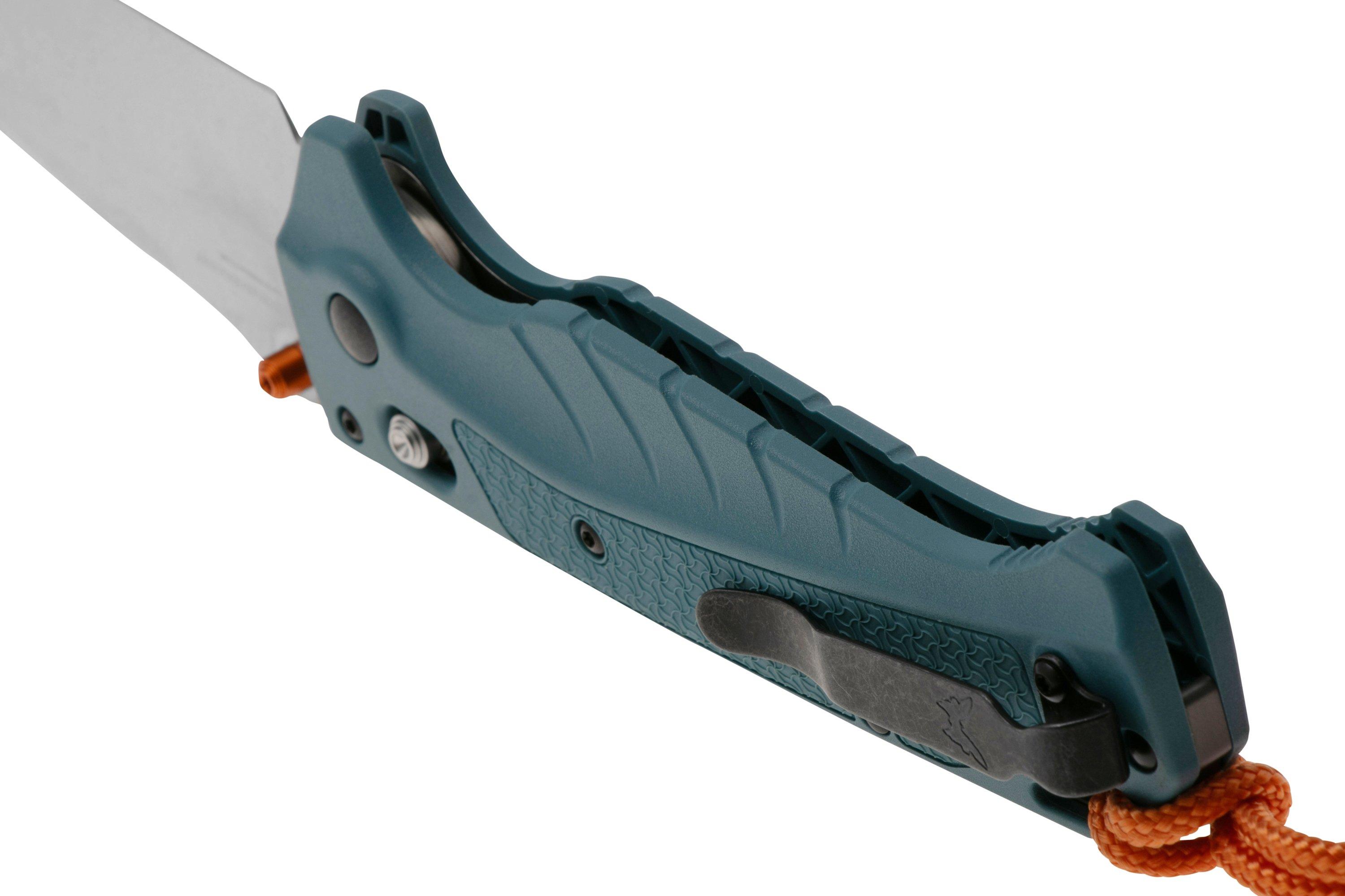 Benchmade Adira 18060 CPM MagnaCut, Depth Blue Grivory pocket knife ...