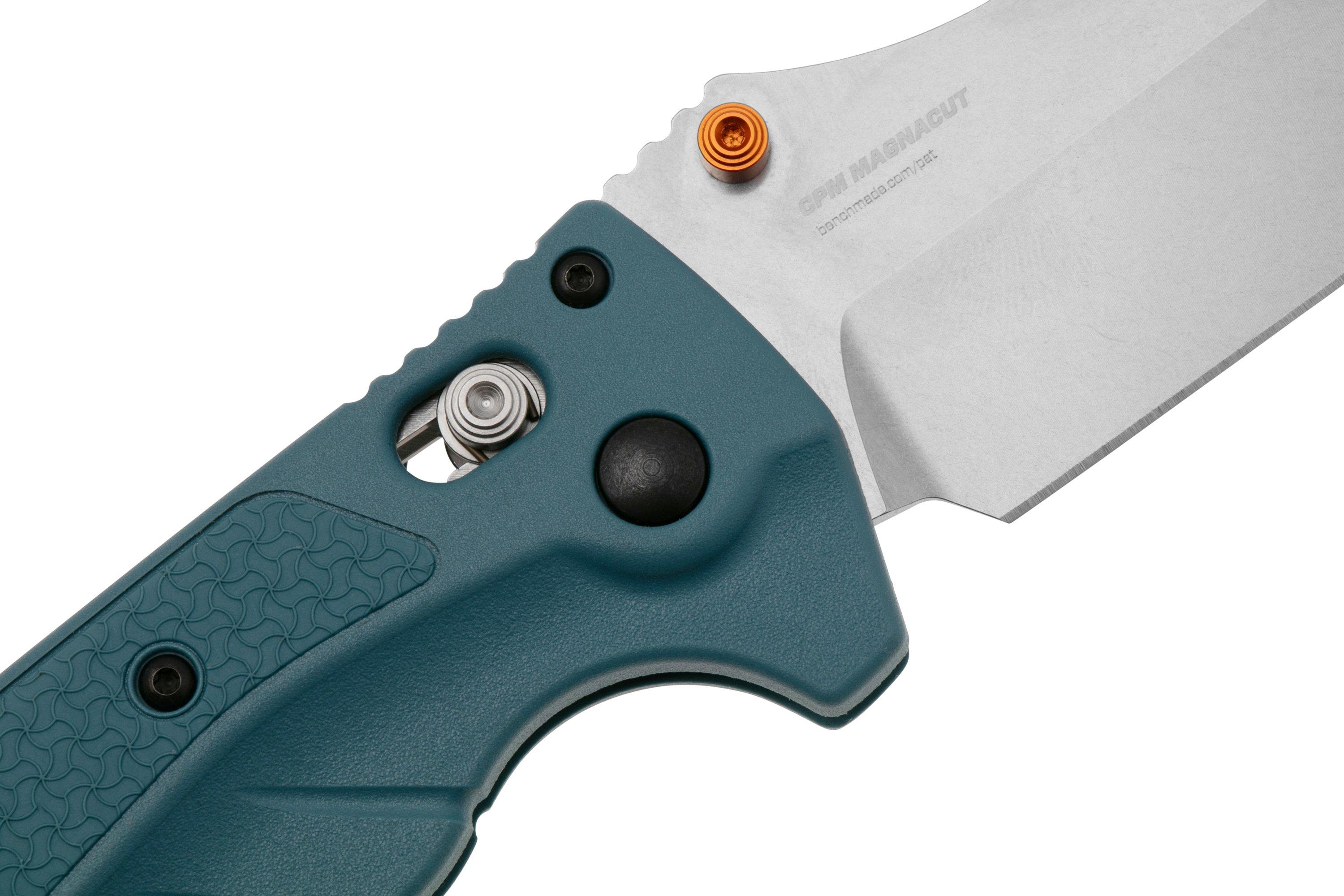 Benchmade Adira 18060 CPM MagnaCut, Depth Blue Grivory pocket knife ...