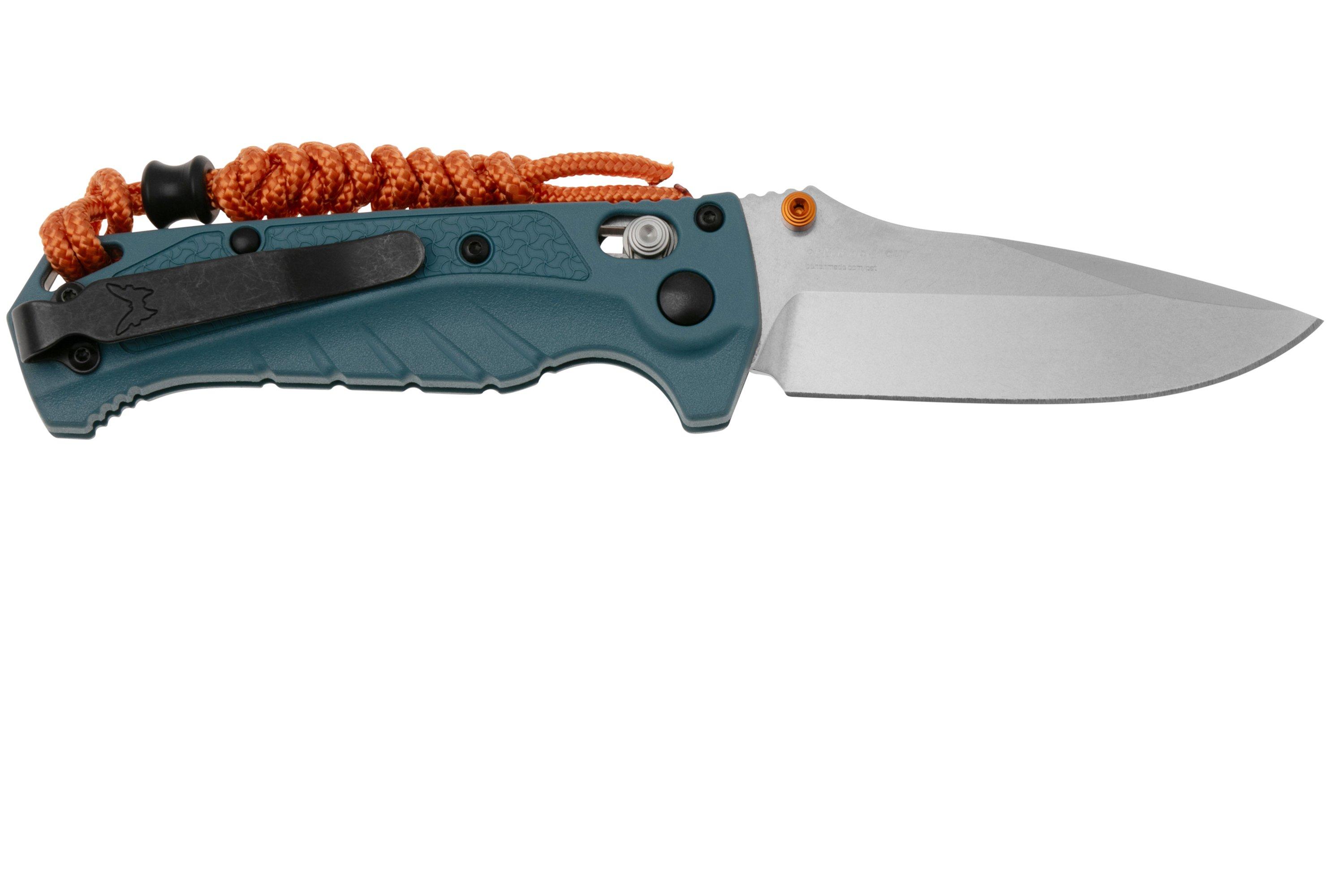 Benchmade Mini Adira 18065 CPM MagnaCut, Depth Blue Grivory pocket ...
