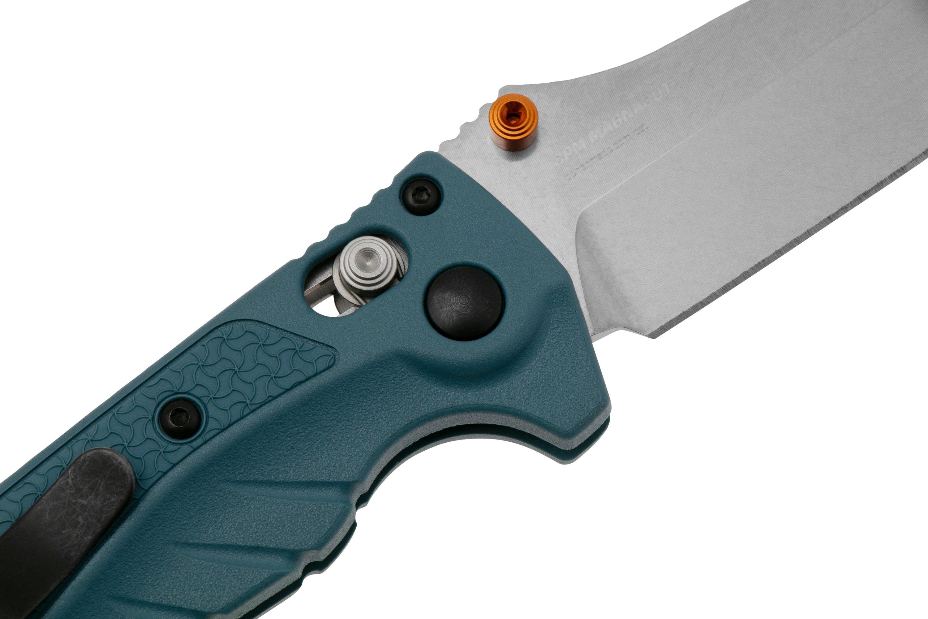 Benchmade Mini Adira 18065 CPM MagnaCut, Depth Blue Grivory couteau de ...
