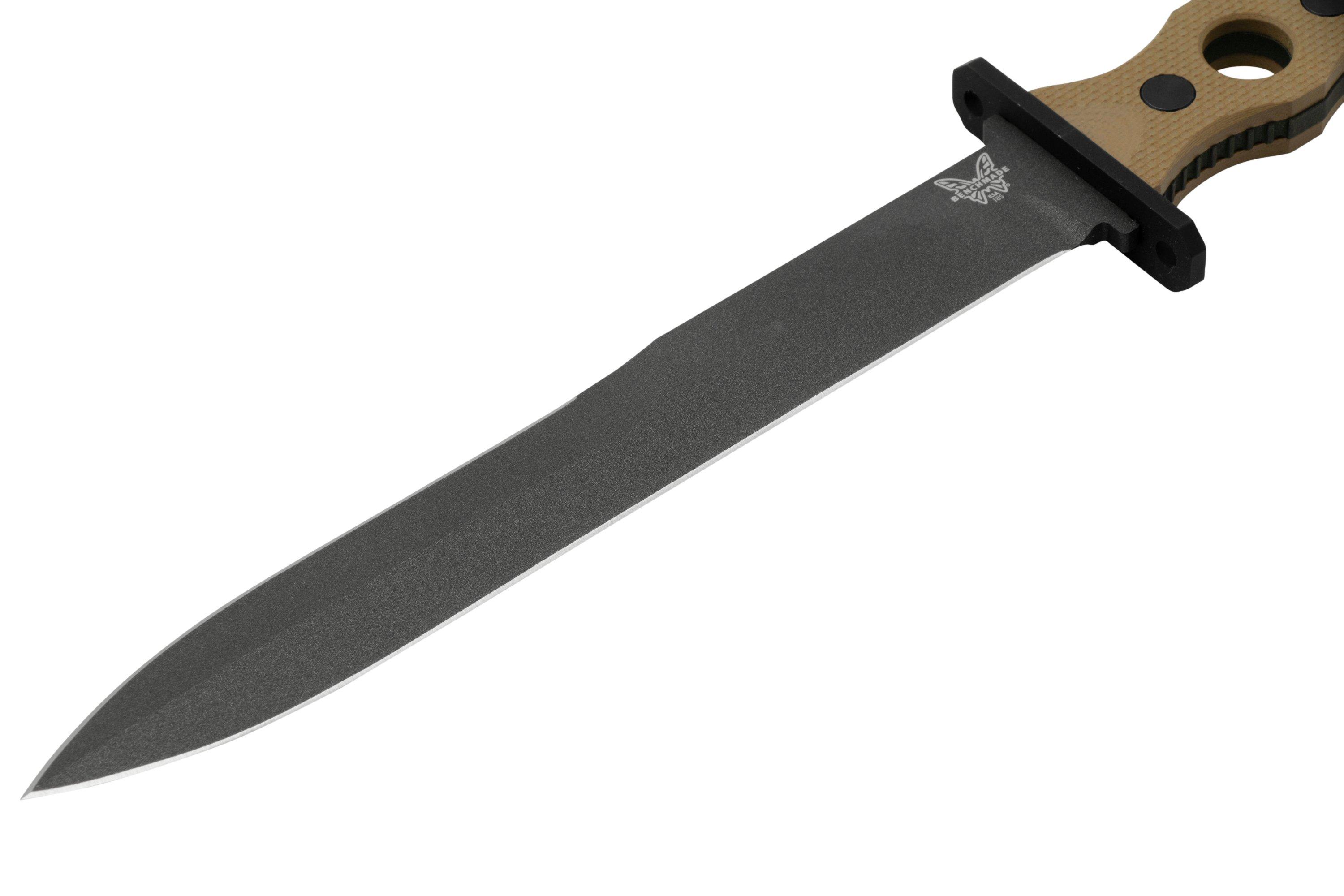 Benchmade SOCP Desert Tan 185BK-1 CPM 3V coltello fisso, Greg Thompson ...