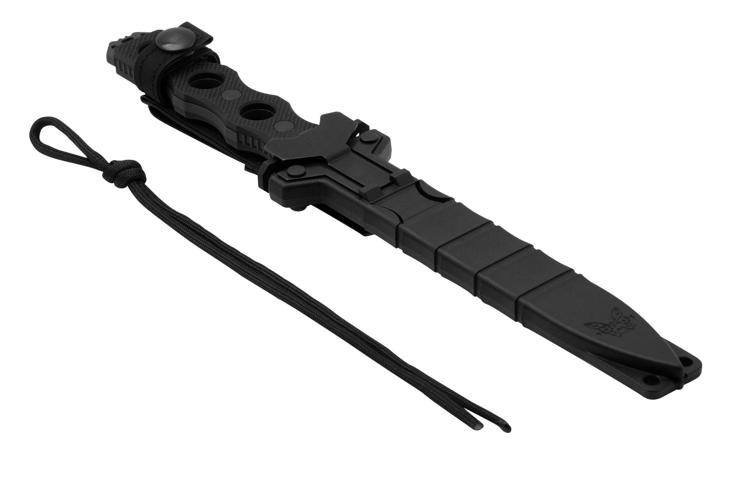 Benchmade SOCP Black 185BK CPM 3V fixed knife, Greg Thompson design ...