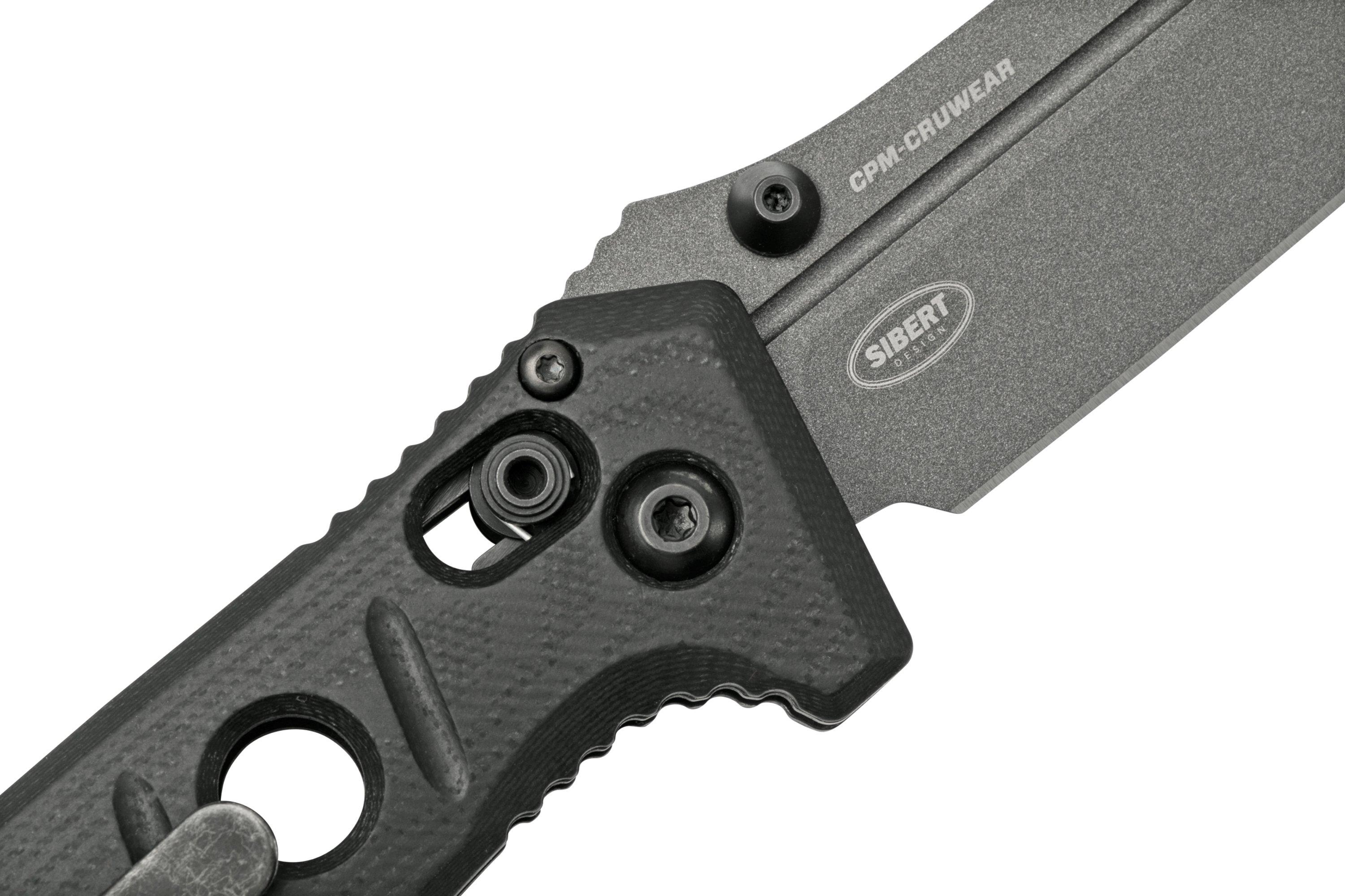Benchmade 273GY-1 Sibert Mini Adamas Black G10, Tungsten Grey pocket ...