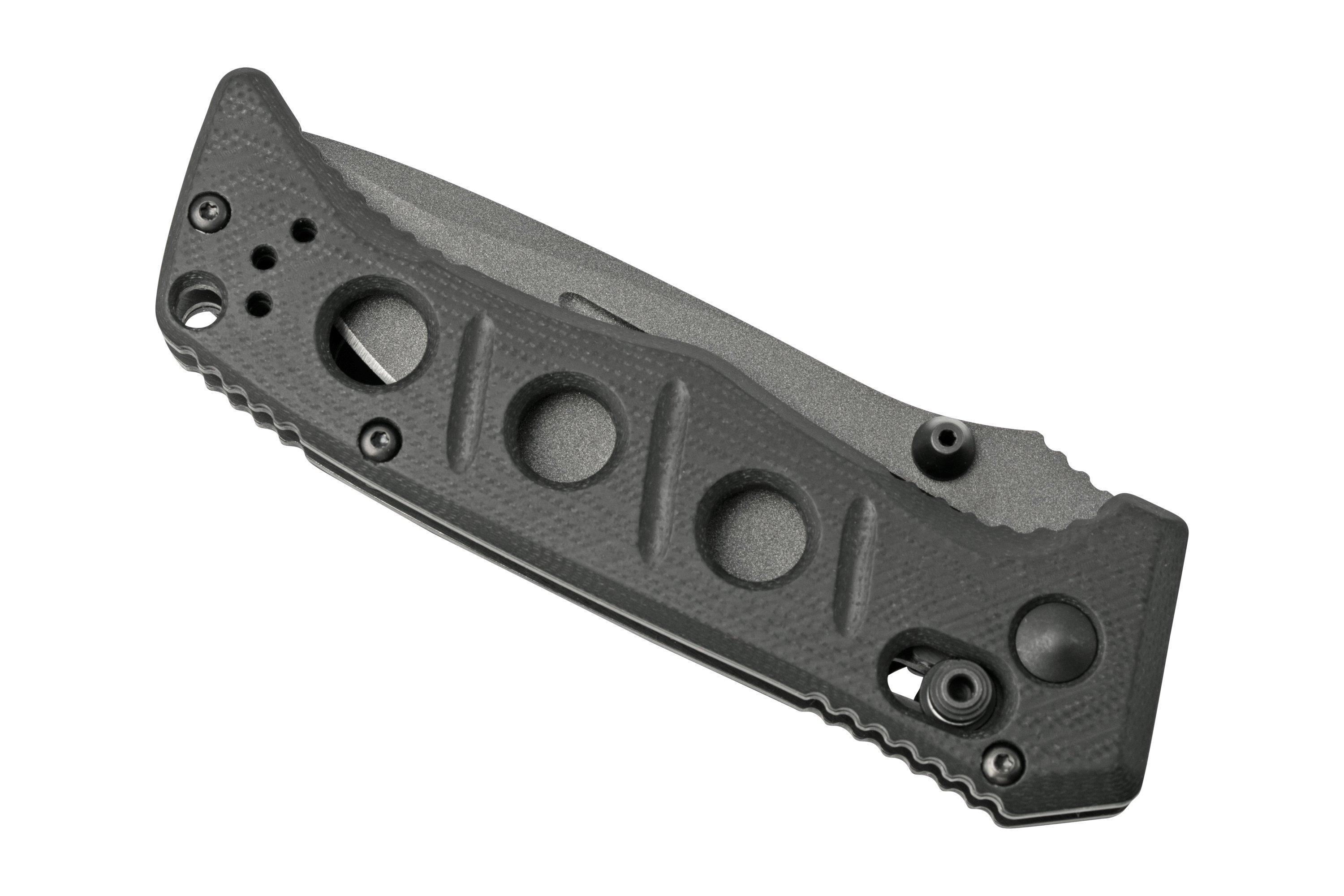 Benchmade 273GY-1 Sibert Mini Adamas Black G10, Tungsten Grey pocket ...