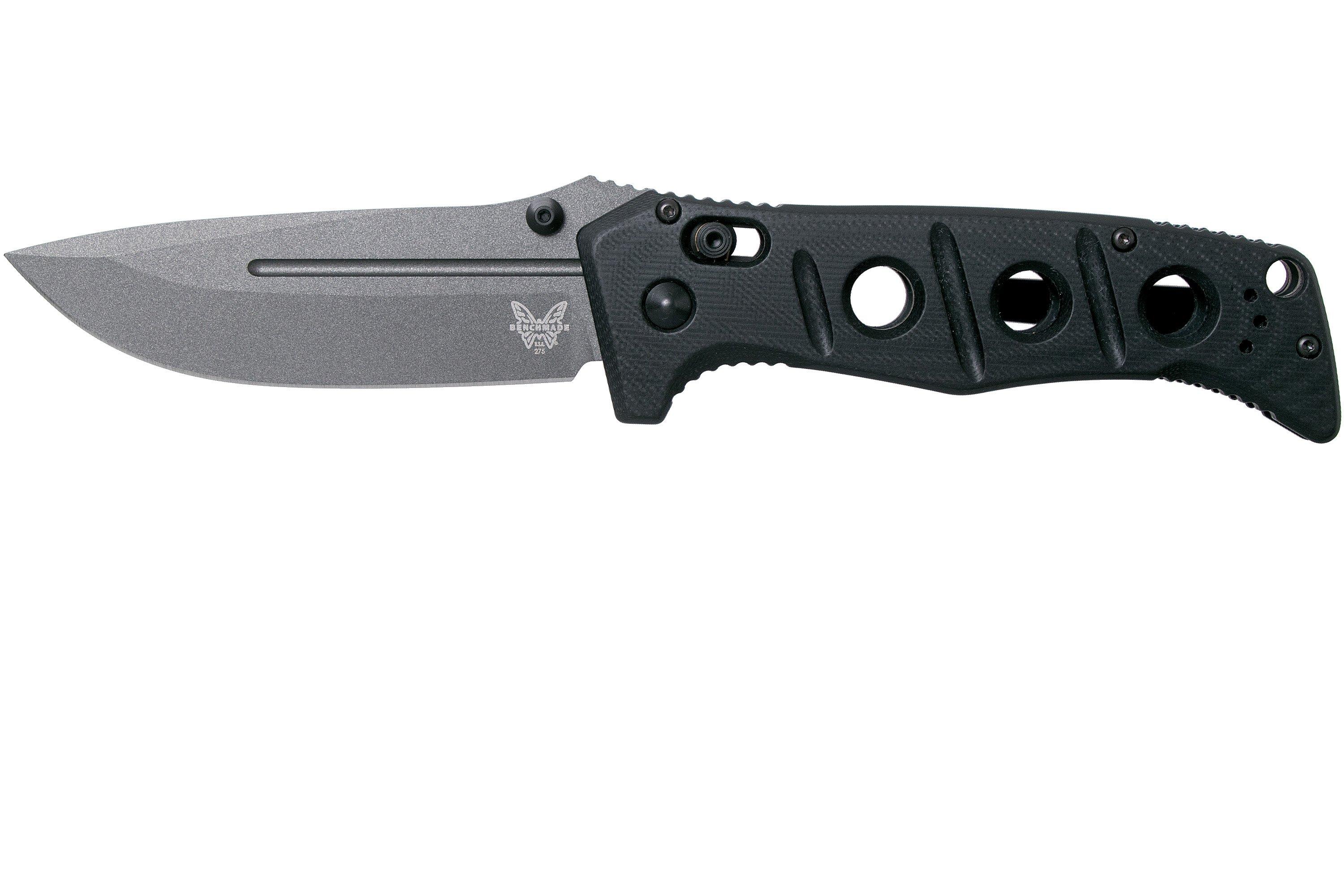 Benchmade 275GY-1 Sibert Adamas Black G10, Tungsten Grey pocket knife ...